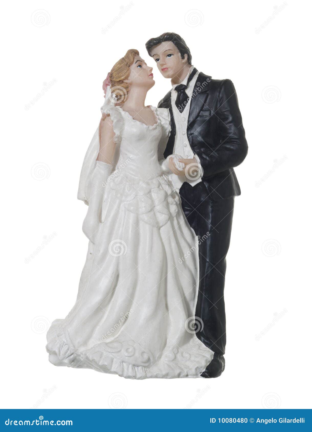 Bride and groom figurines stock photo. Image of celebration - 10080480