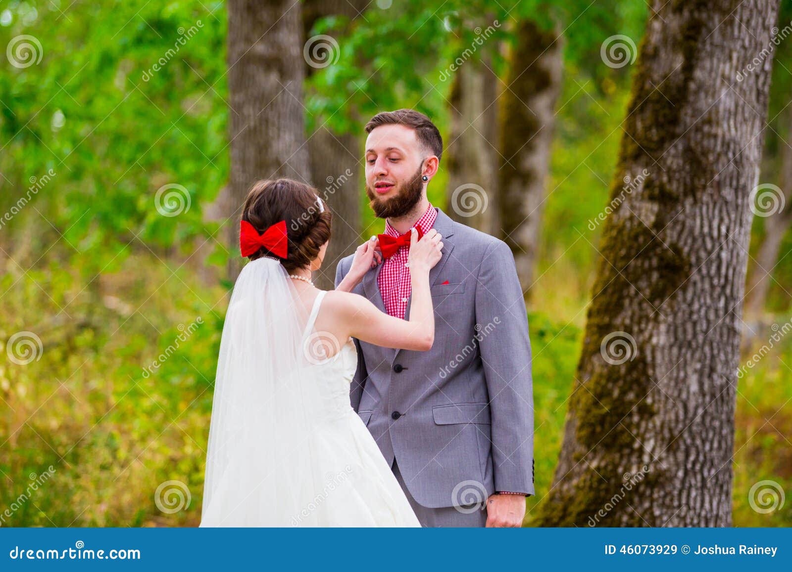Bride and Groom First Look stock image. Image of male - 46073929