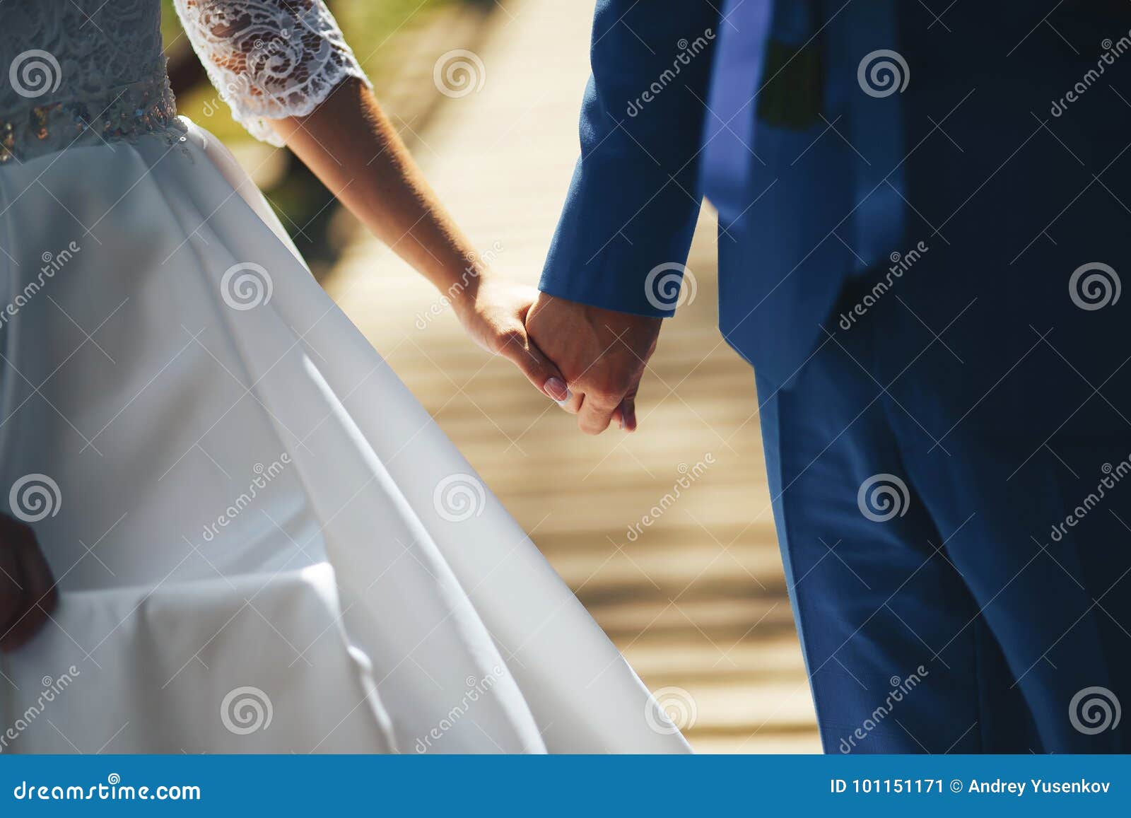 The Bride and Groom Hand in Hand Stock Image - Image of hand, female ...