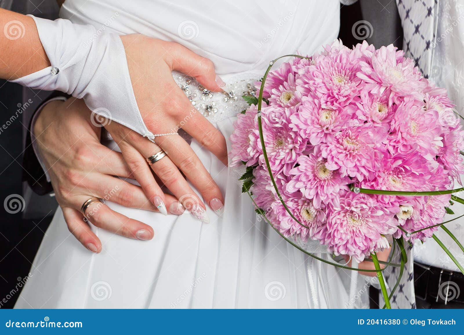Bride and groom hands stock photo. Image of nuptials - 20416380