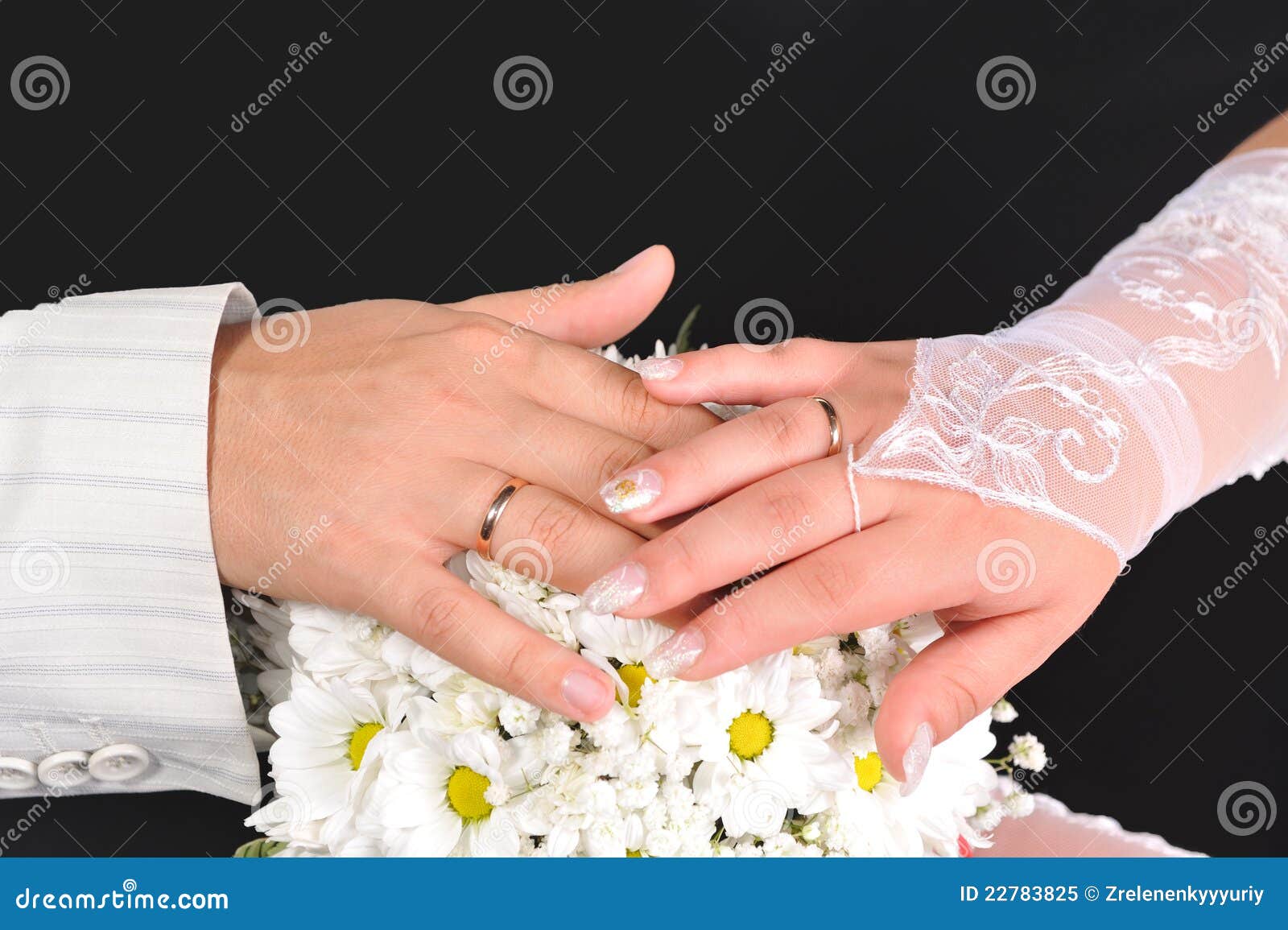 Bride and groom hands stock image. Image of promise, beauty - 22783825
