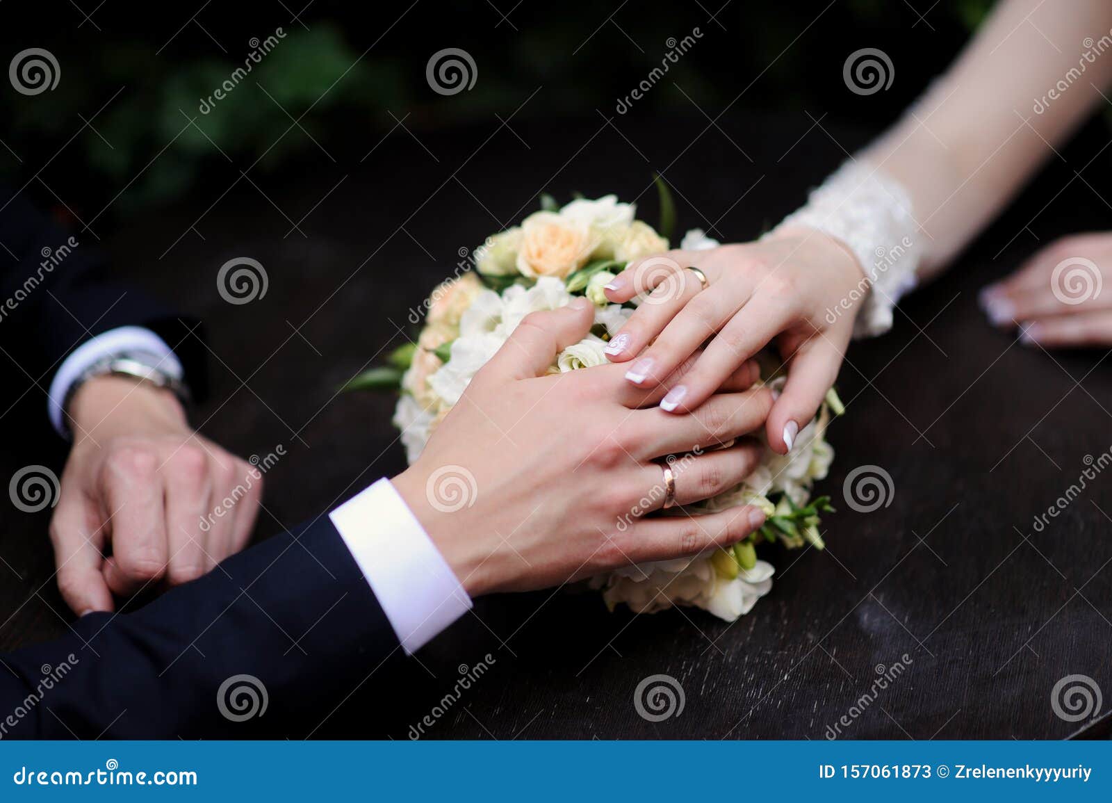 Bride And Groom Hands Royalty-Free Stock Photography | CartoonDealer ...