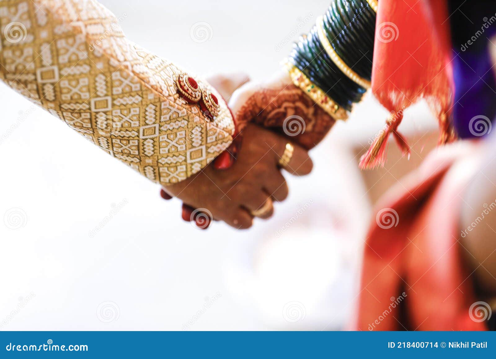 Bride and Groom Hands , Indian Wedding Stock Photo - Image of ceremony ...