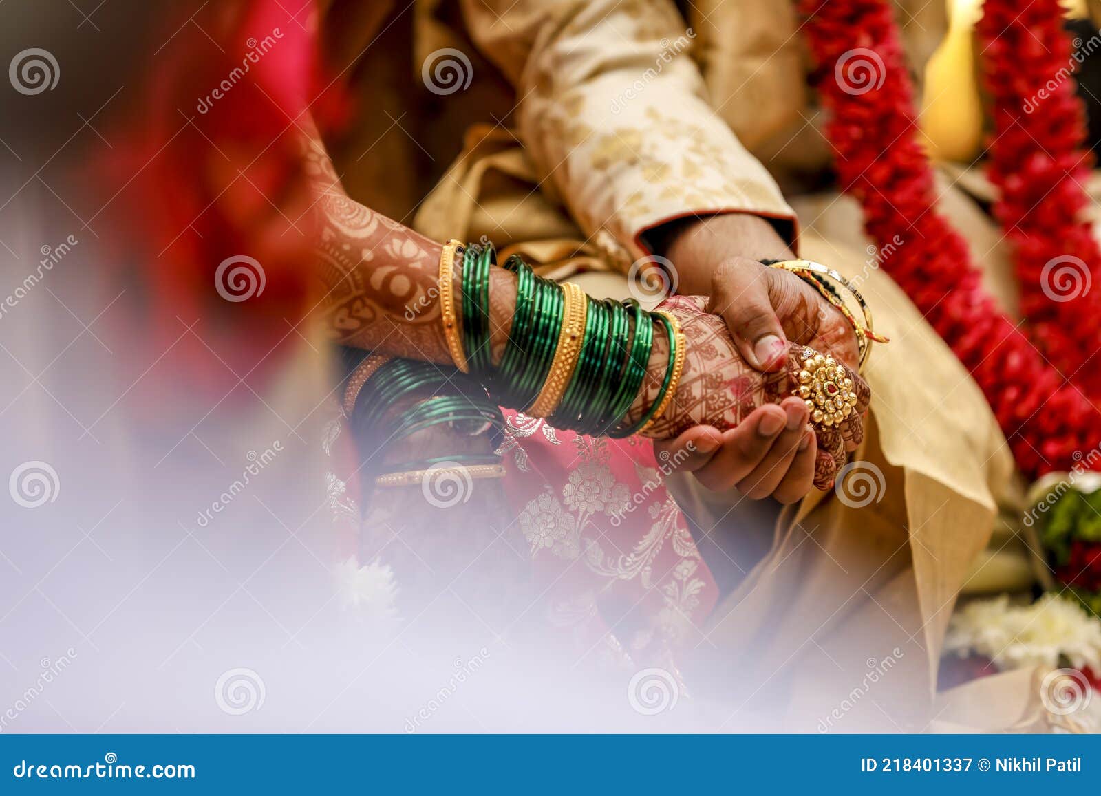 Bride and Groom Hands , Indian Wedding Stock Image - Image of closeup ...