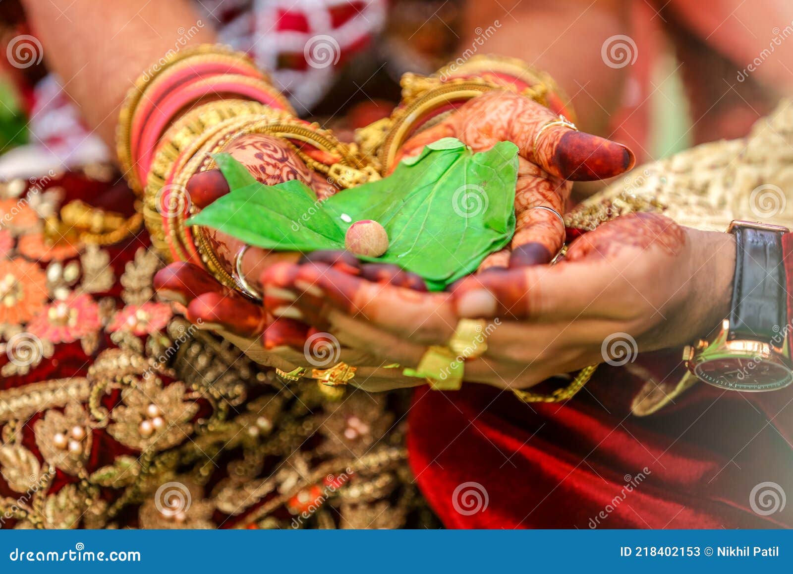 Bride and Groom Hands , Indian Wedding Stock Image - Image of dulha ...