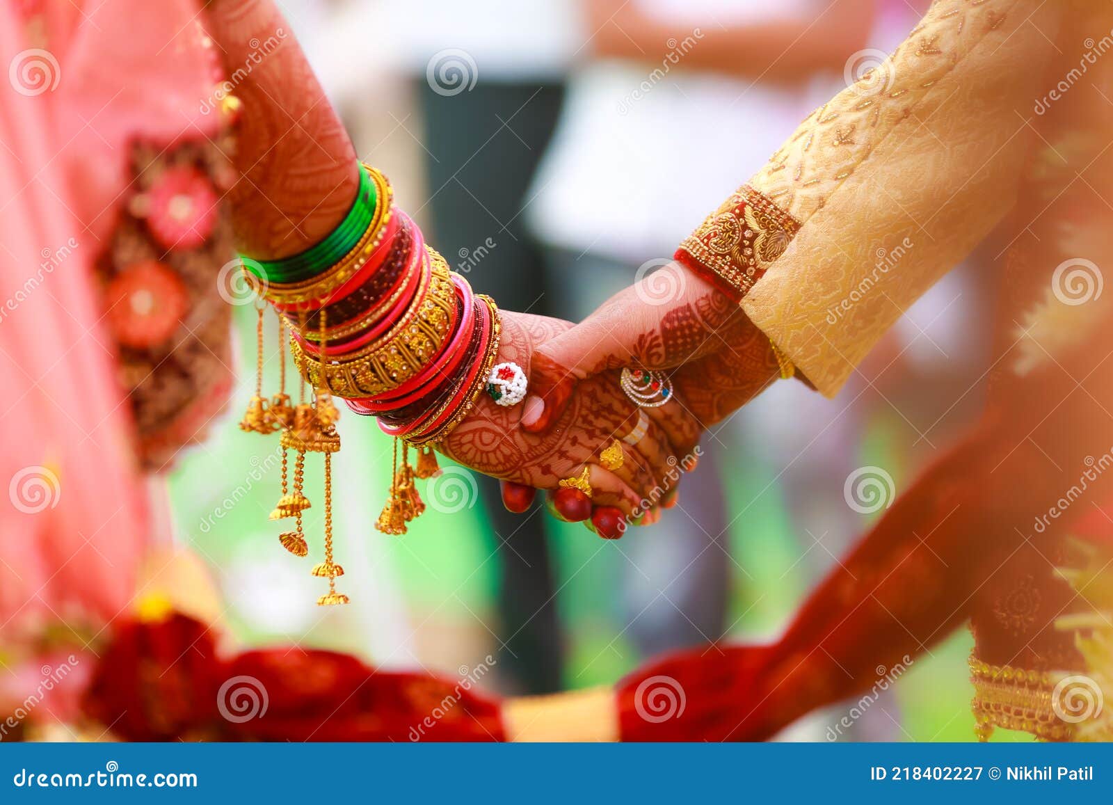 Bride and Groom Hands , Indian Wedding Stock Image - Image of closeup ...