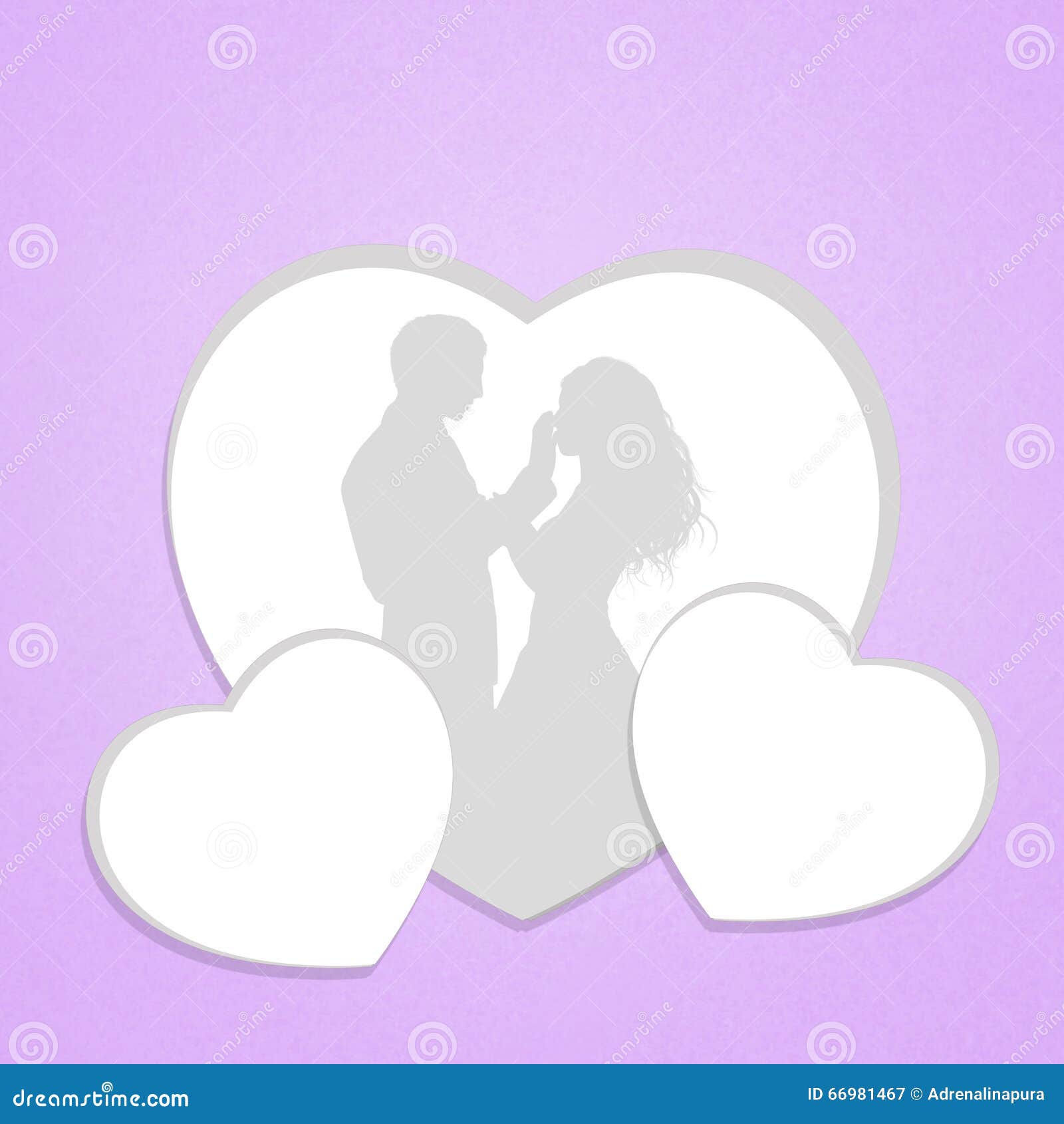 Bride and Groom in the Heart Stock Illustration - Illustration of bride ...