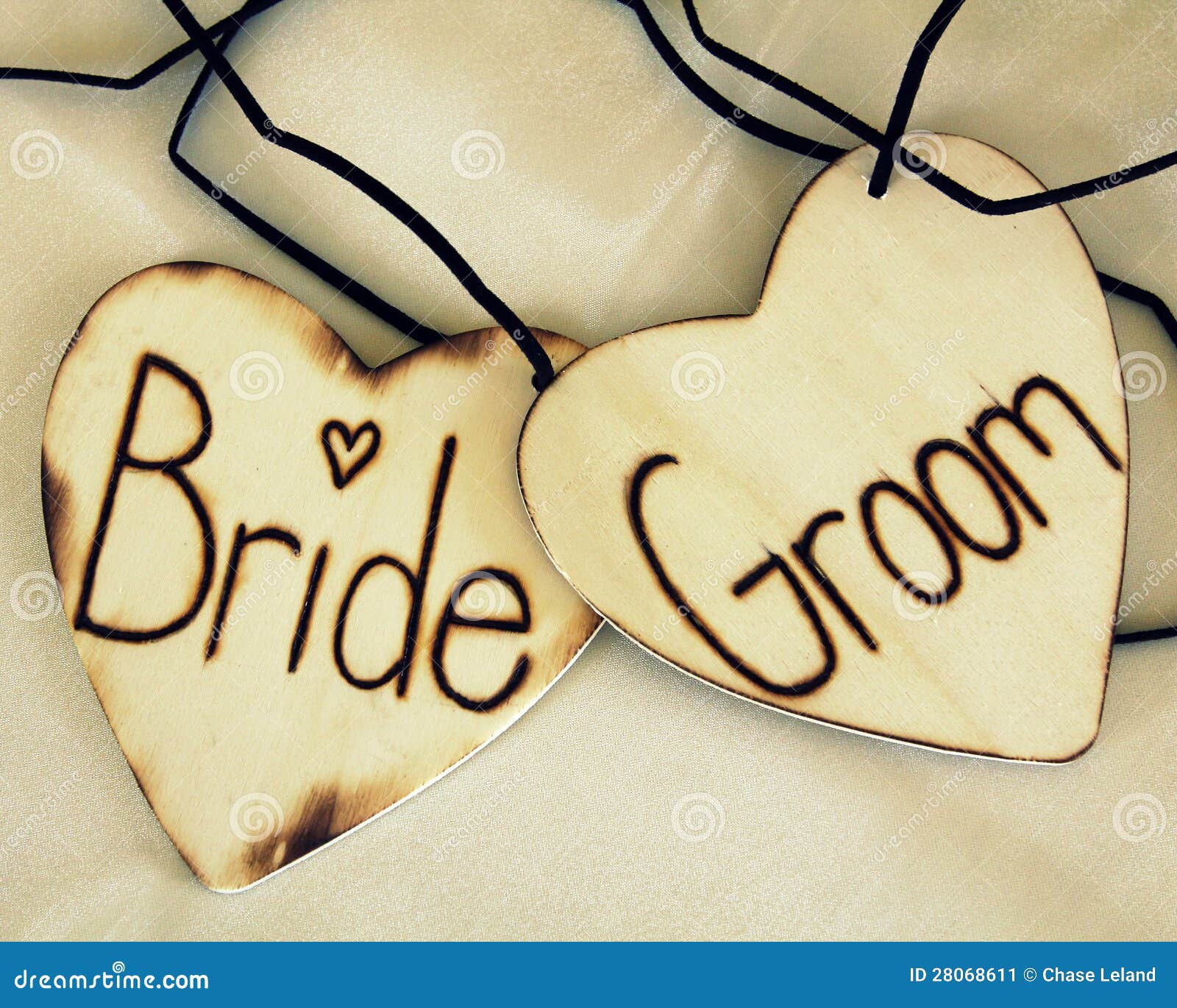 Bride and groom hearts stock image. Image of words, marriage - 28068611