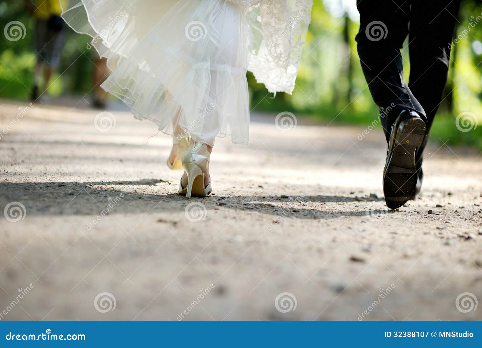 Bride and groom legs stock image. Image of ceremony, marriage - 32388107