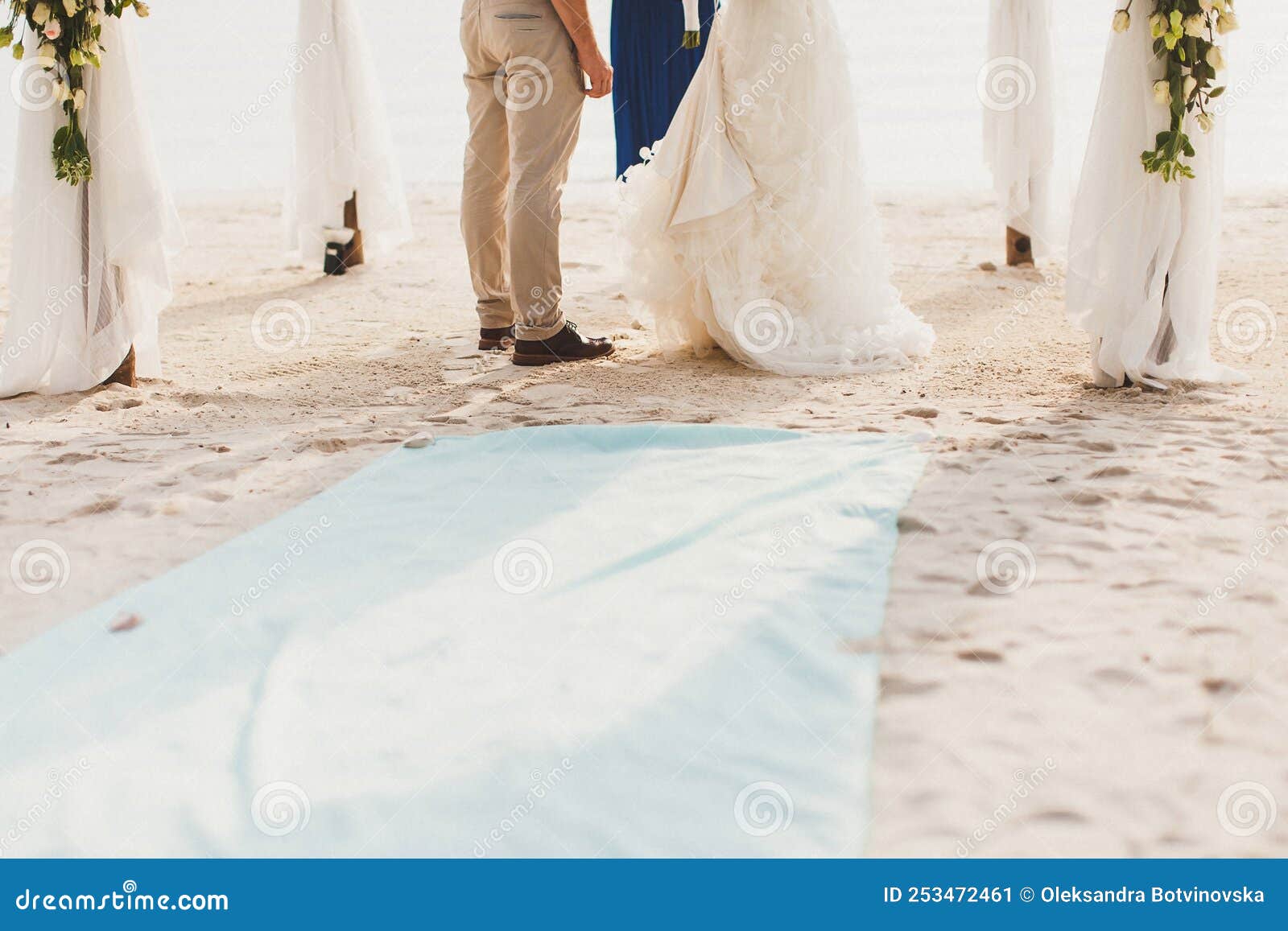 Bride and Groom Stand at the Wedding Ceremony Stock Image - Image of ...