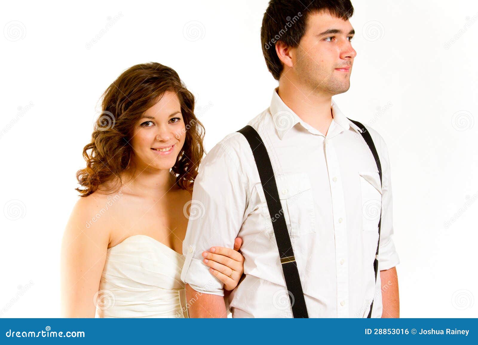 Bride and Groom in Studio stock photo. Image of horizontal - 28853016