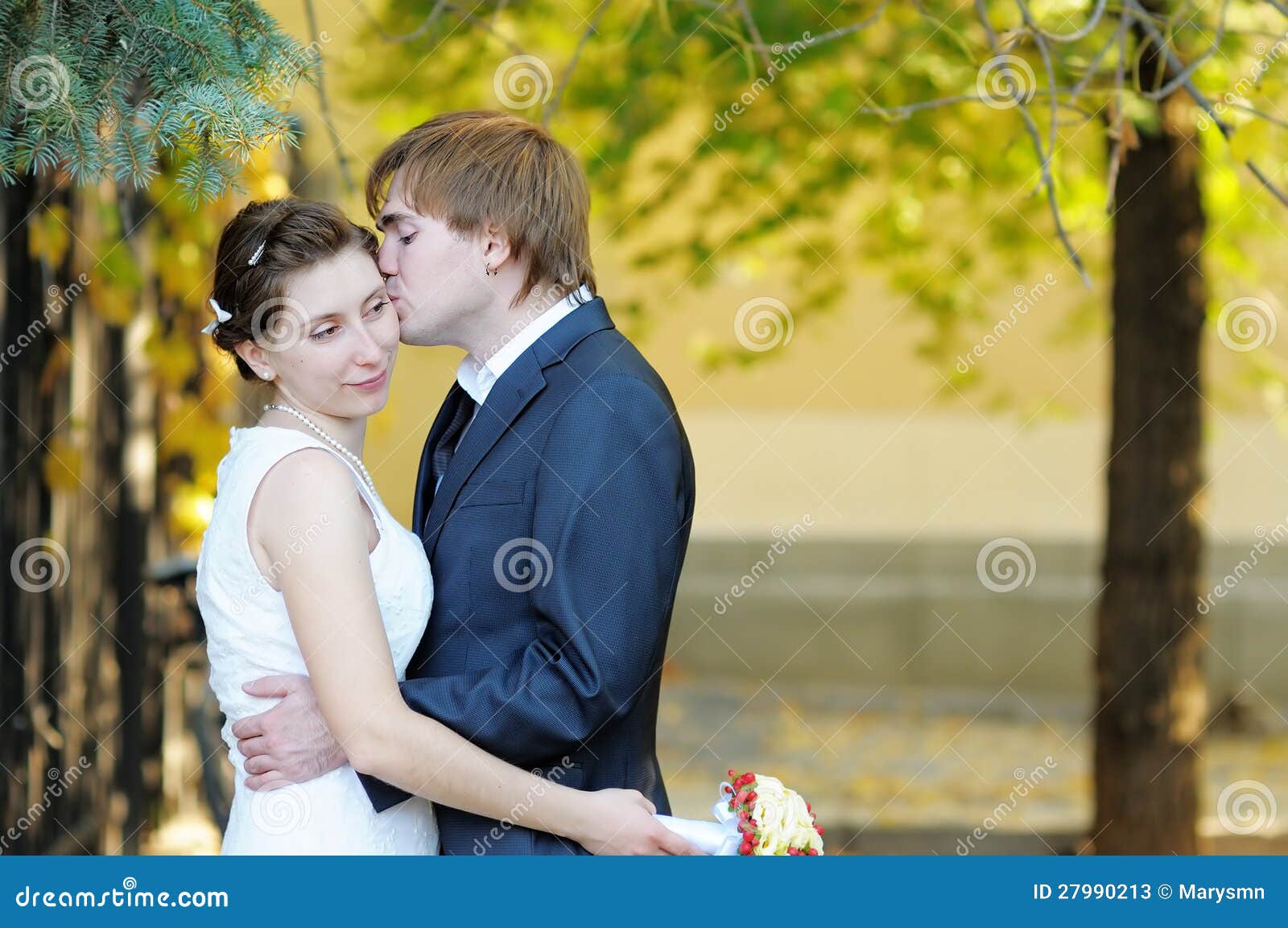 Bride and groom together stock image. Image of betrothal - 27990213