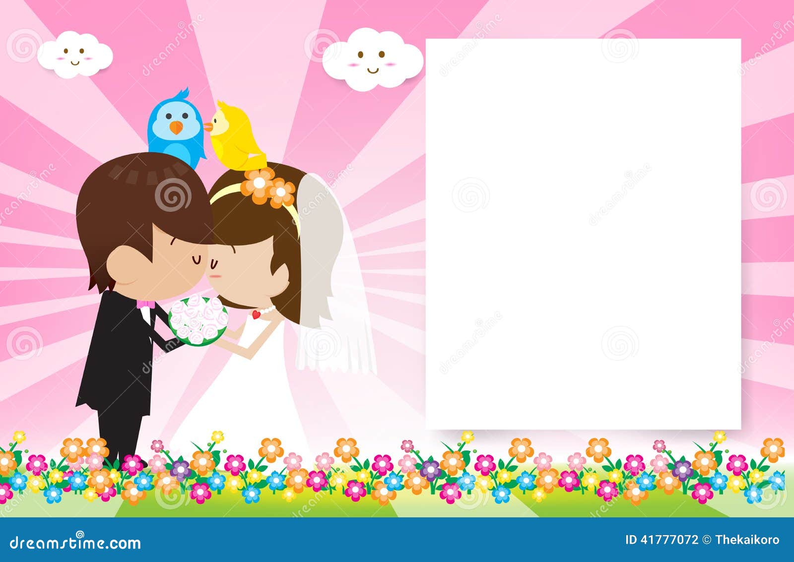 Blushing Bride Cartoon Vector | CartoonDealer.com #5532301