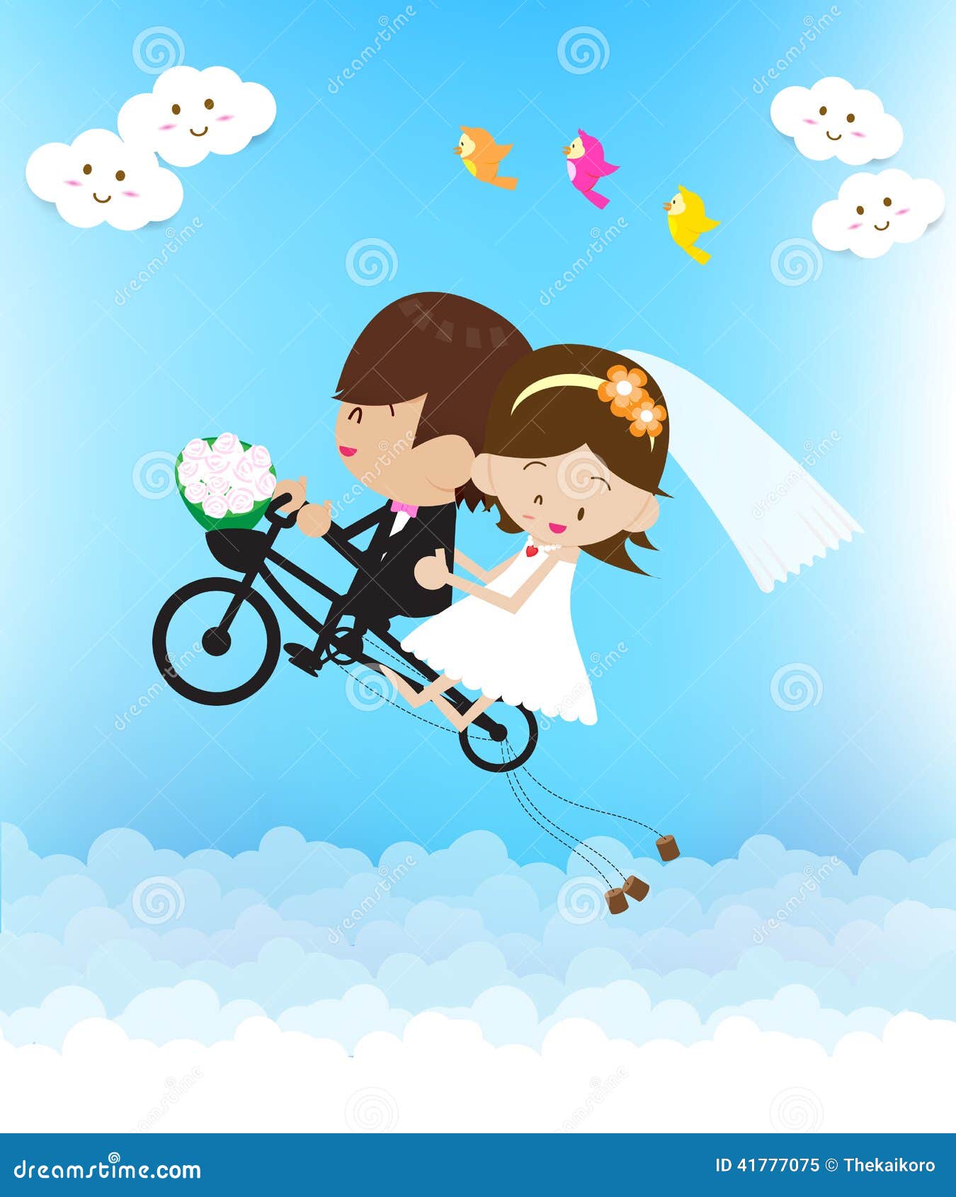 Blushing Bride Cartoon Vector | CartoonDealer.com #5532301