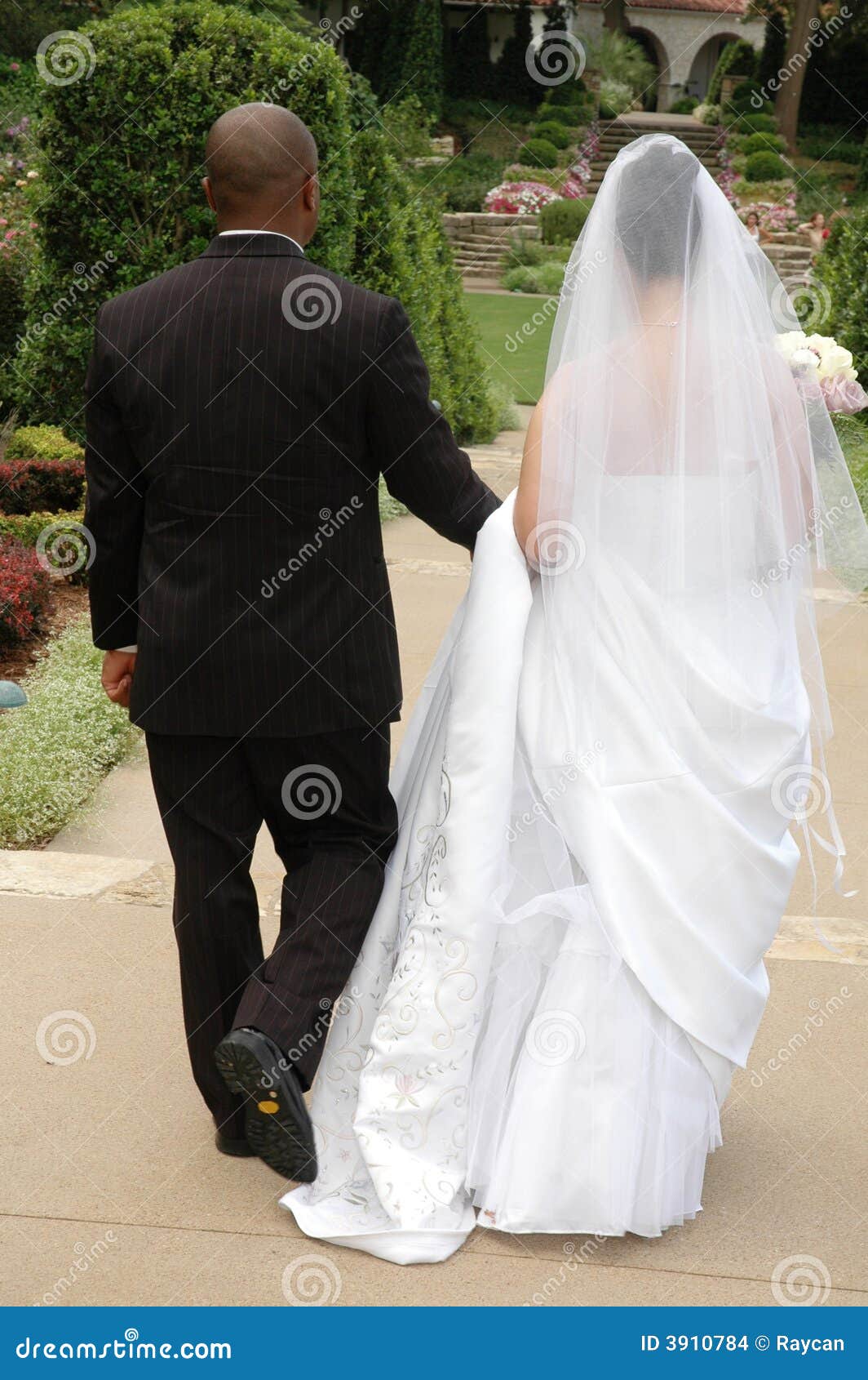 Bride and Groom Walk stock photo. Image of rite, leave - 3910784