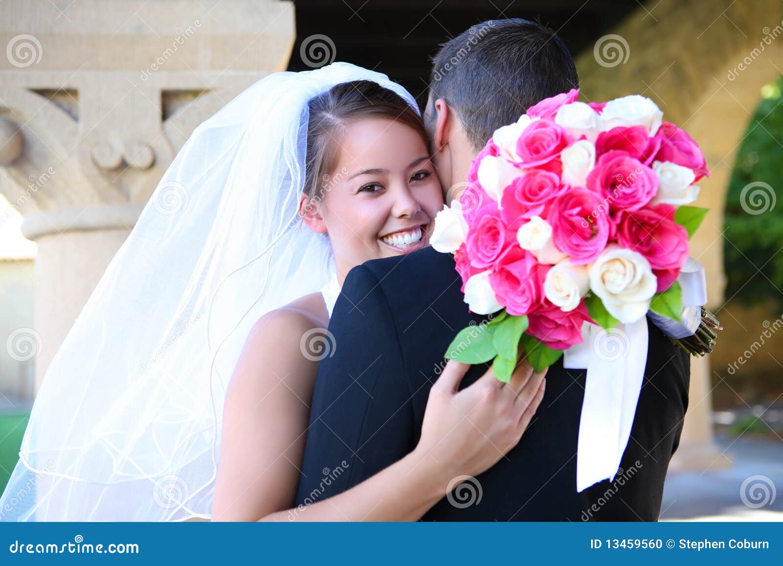 Bride and Groom at Wedding stock photo. Image of lifestyle - 13459560