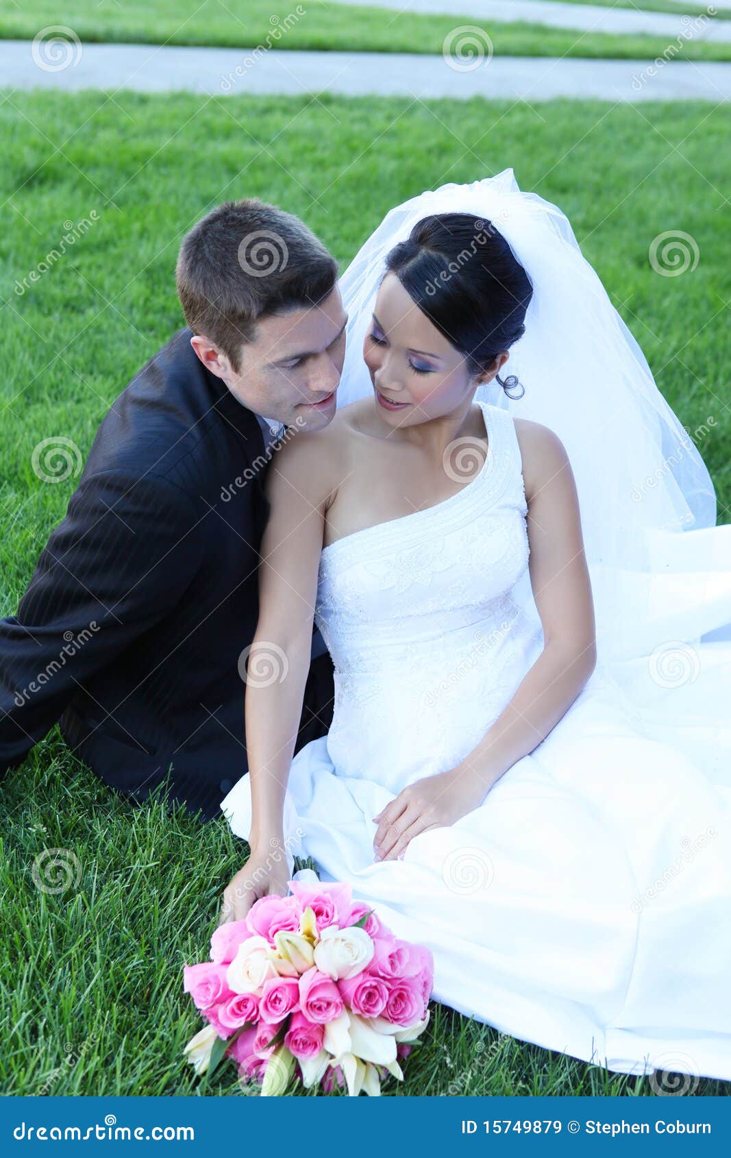 Bride and Groom at Wedding stock image. Image of event - 15749879