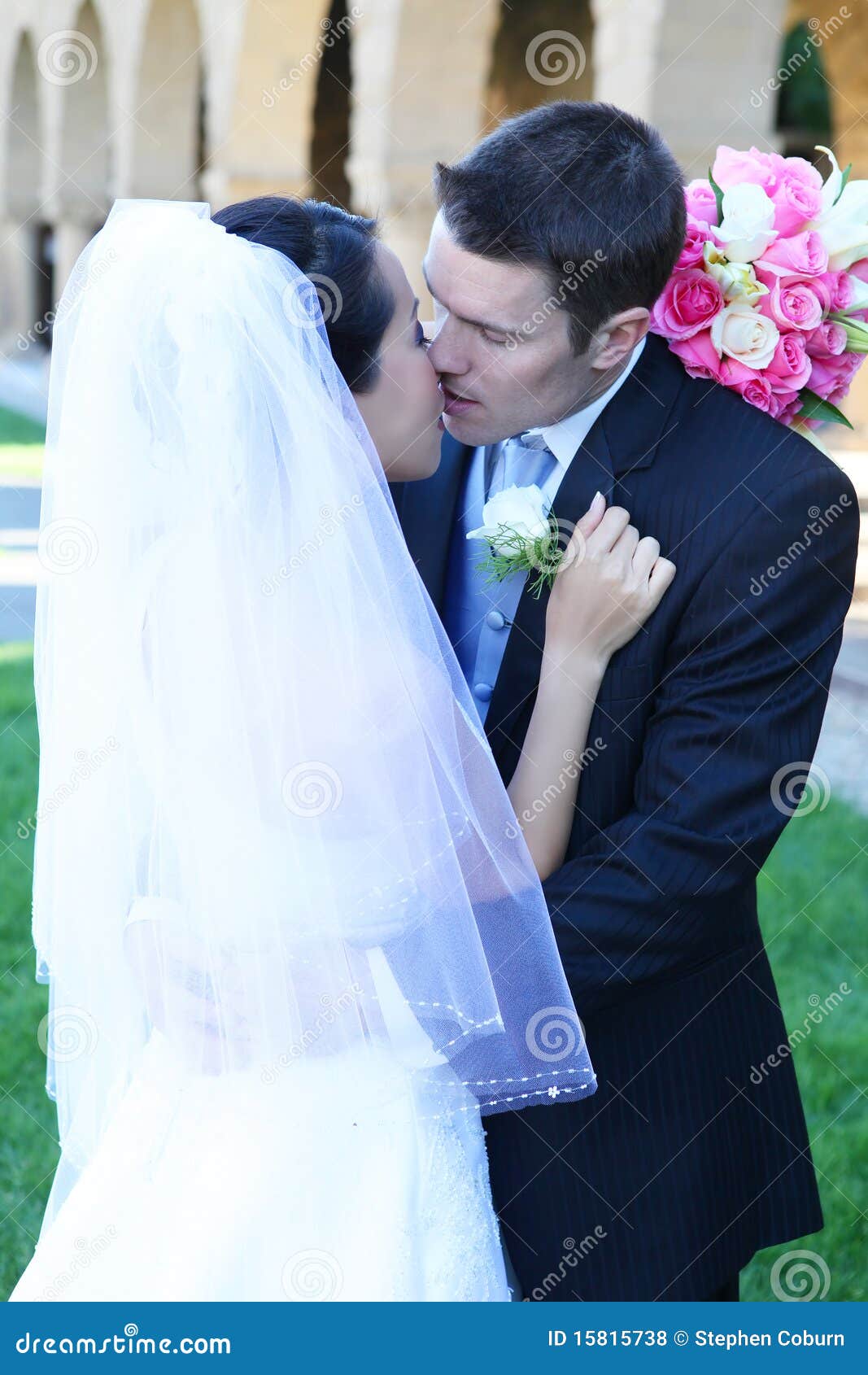 Bride and Groom at Wedding stock photo. Image of occasion - 15815738