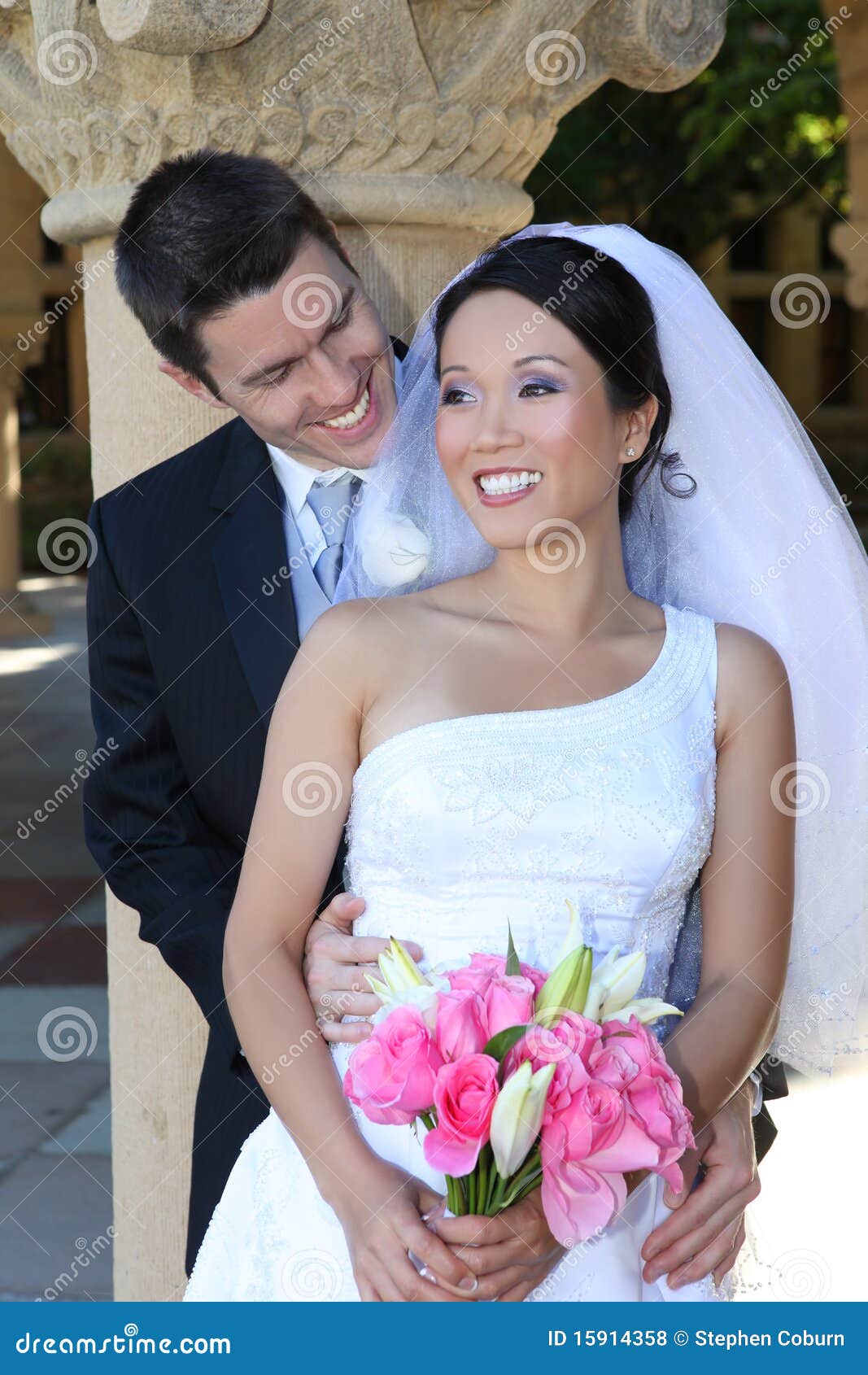 Bride and Groom at Wedding stock photo. Image of groom - 15914358