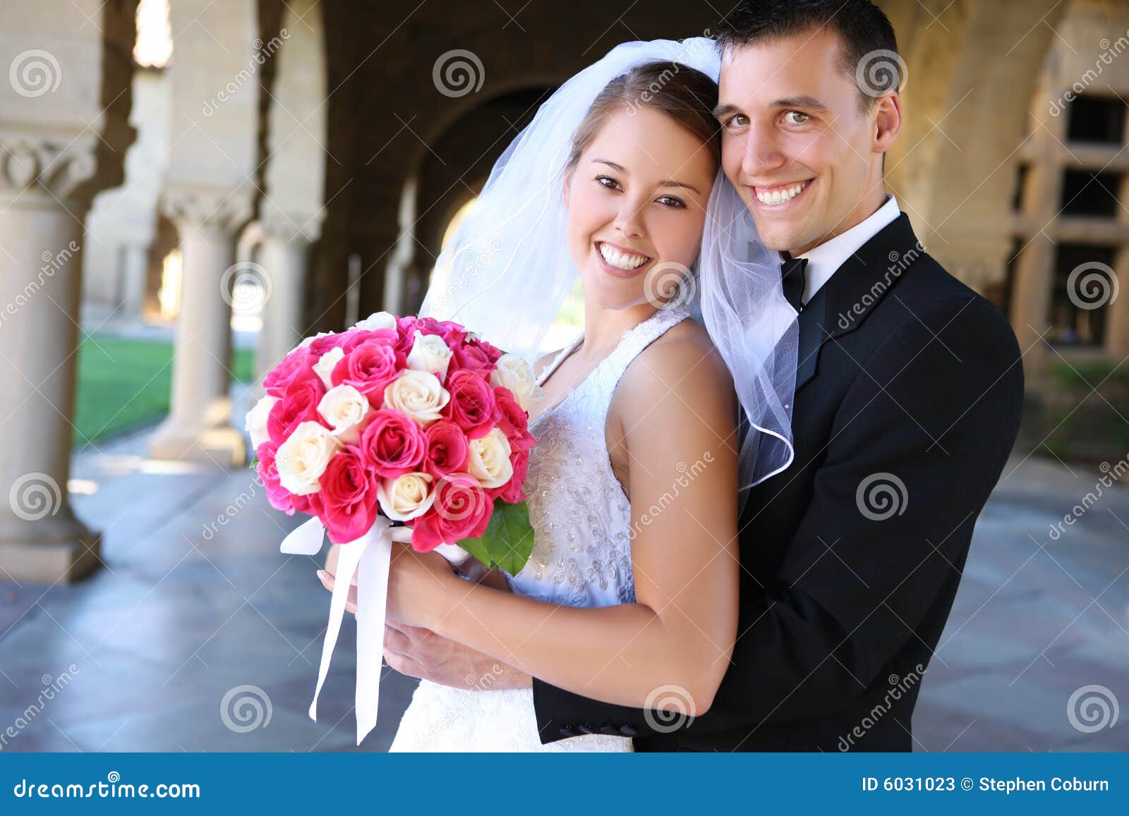Bride and Groom at Wedding stock image. Image of occasion - 6031023