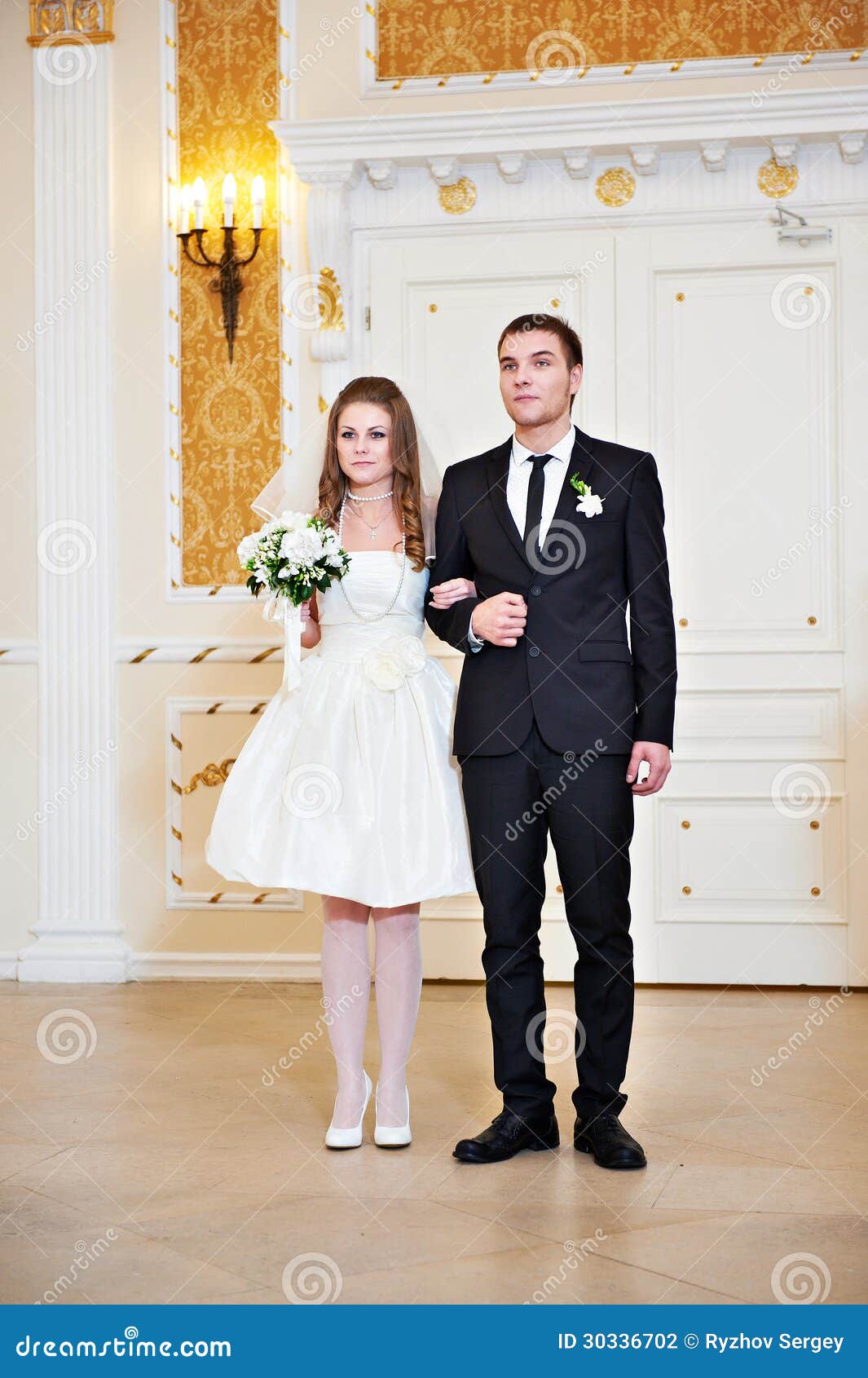 Bride and Groom at Wedding Ceremony Stock Photo - Image of wedding ...
