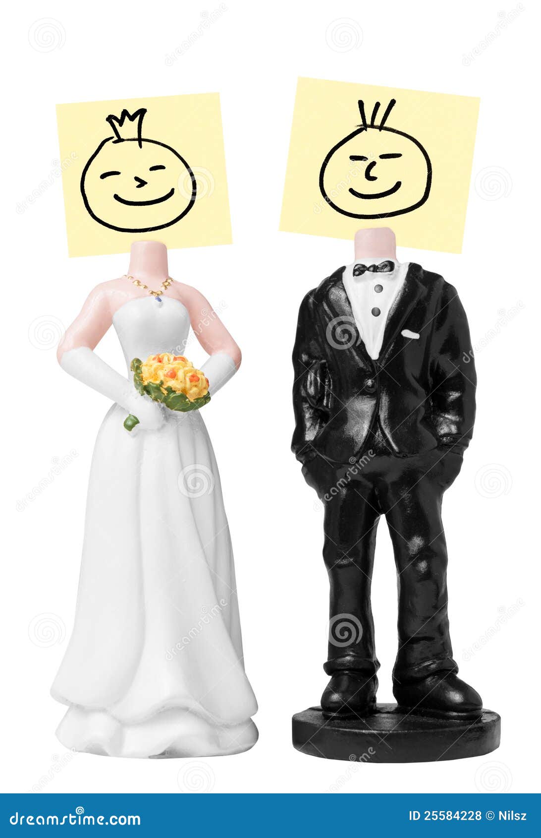 Bride and Groom Wedding Figures Stock Photo - Image of wedding, doll ...