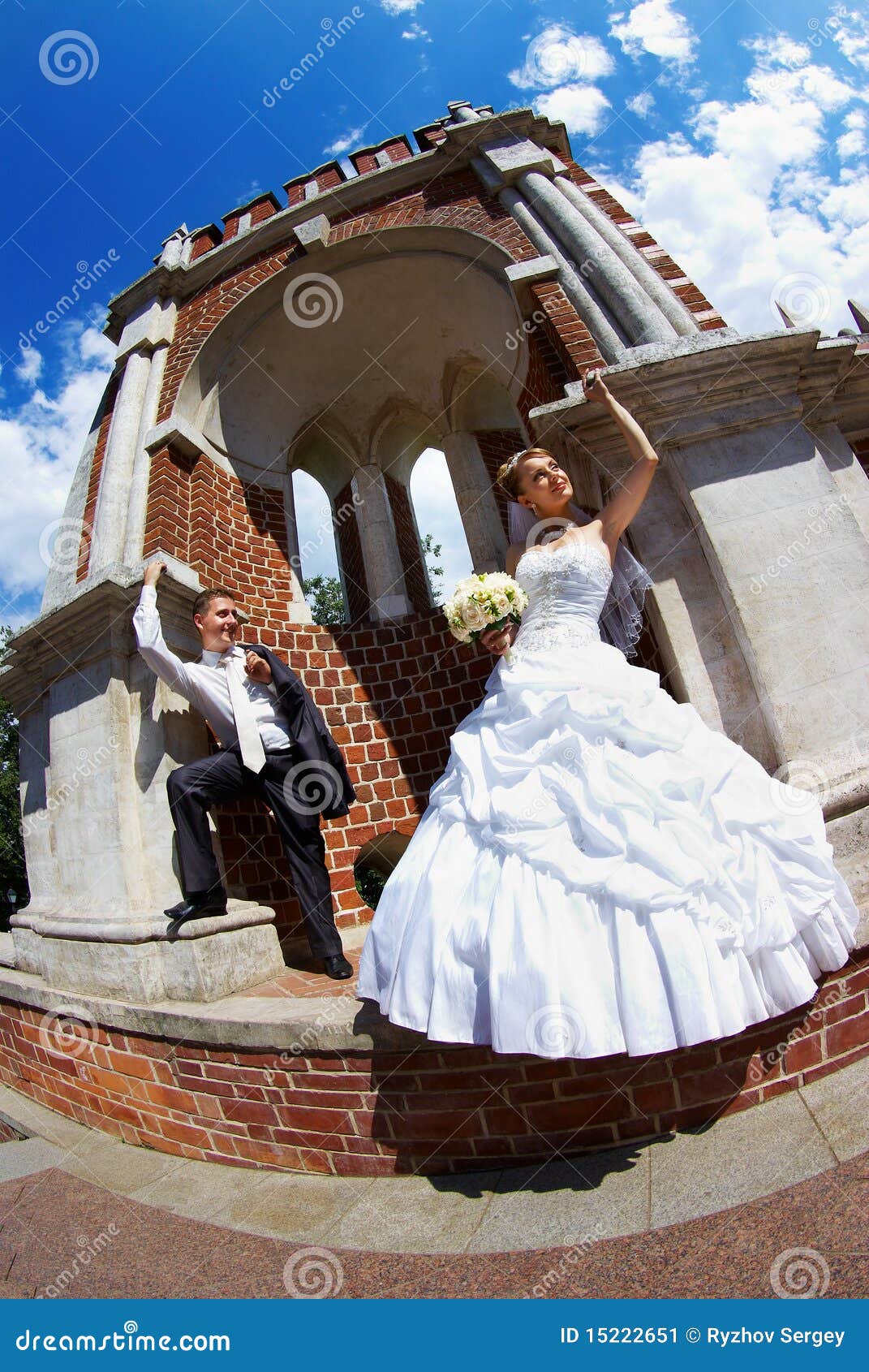 Bride and Groom at a Wedding Walk Stock Image - Image of together ...