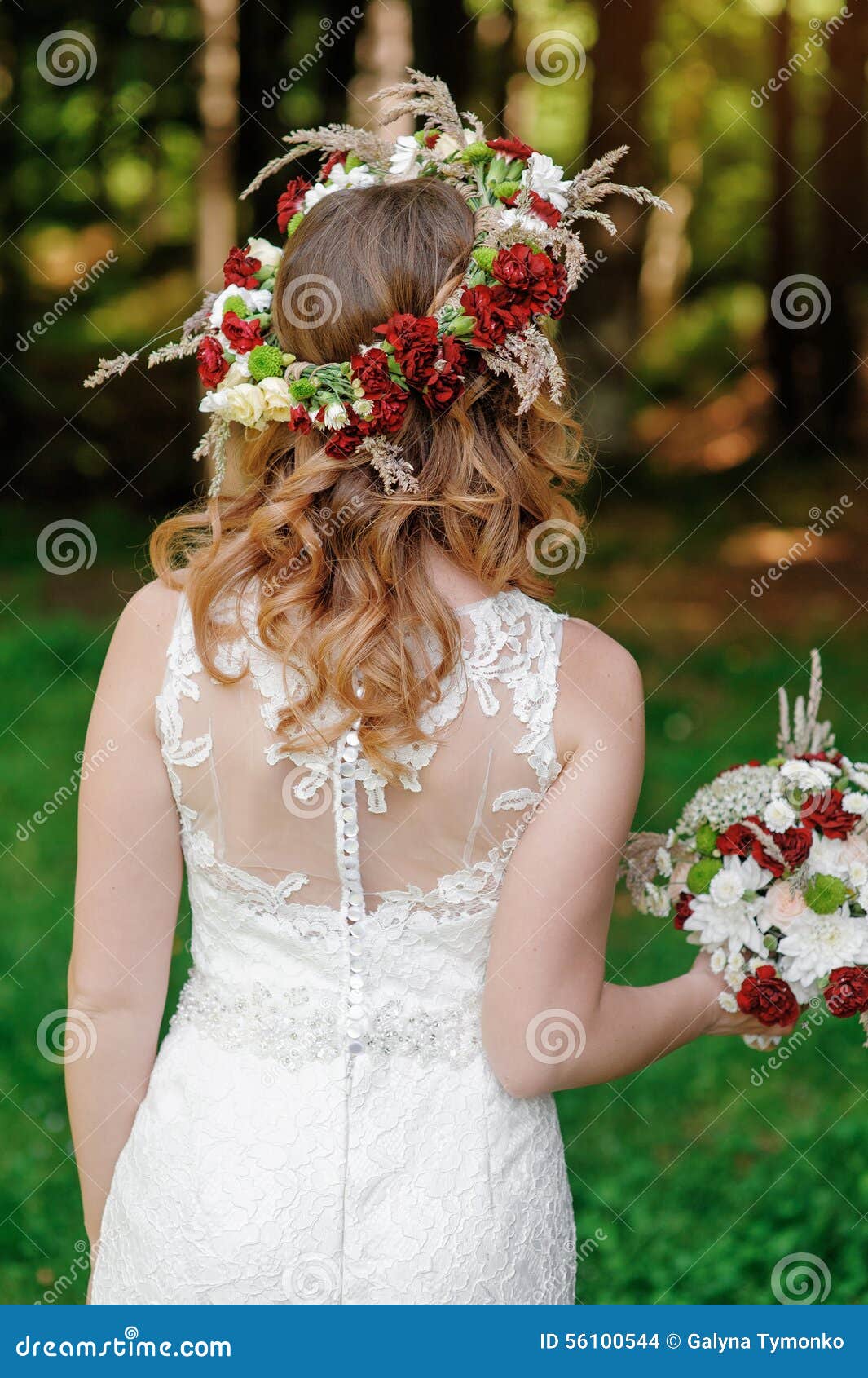 Bride Holding Beautiful Wedding Bouquet Stock Photo - Image of bride ...