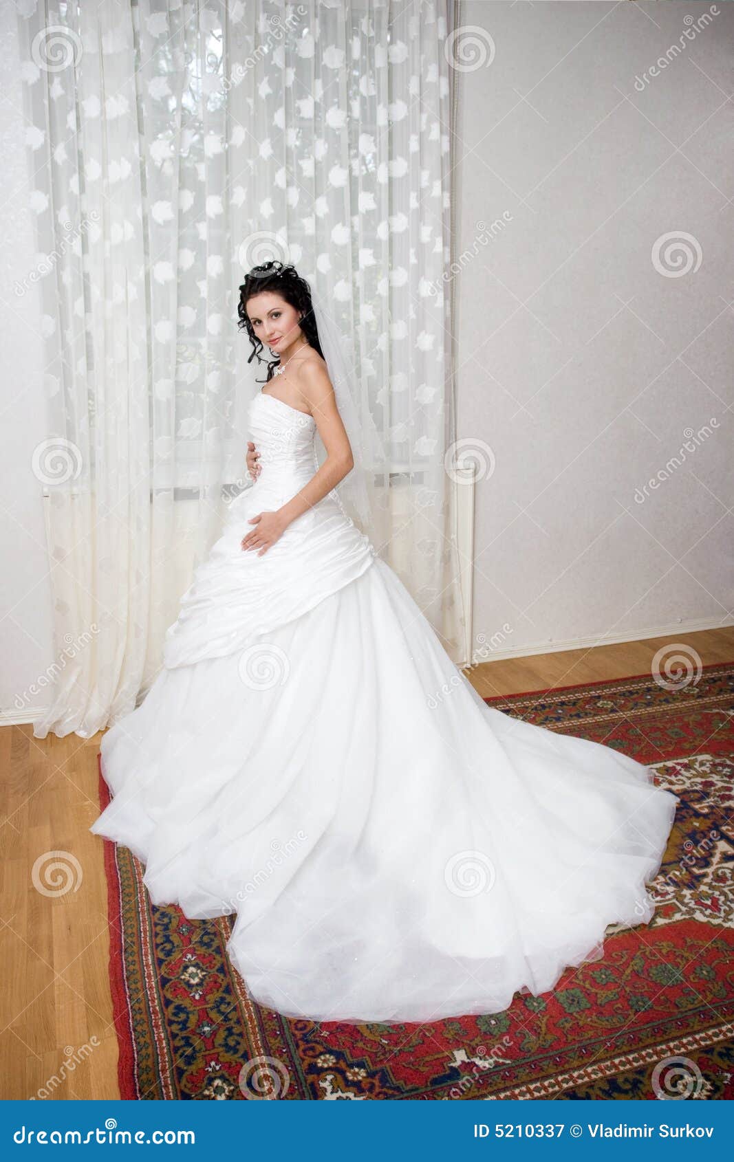 Bride at home stock image. Image of beautiful, anticipation - 5210337