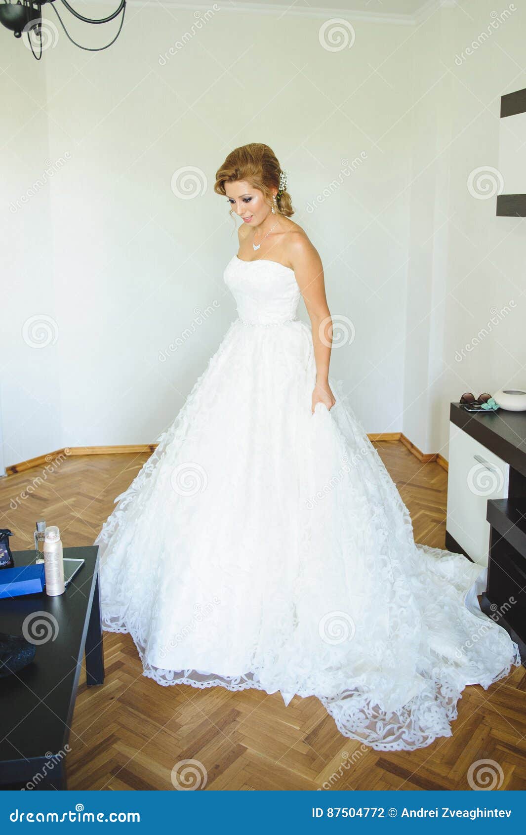 Bride at Home stock photo. Image of elegance, clothing - 87504772