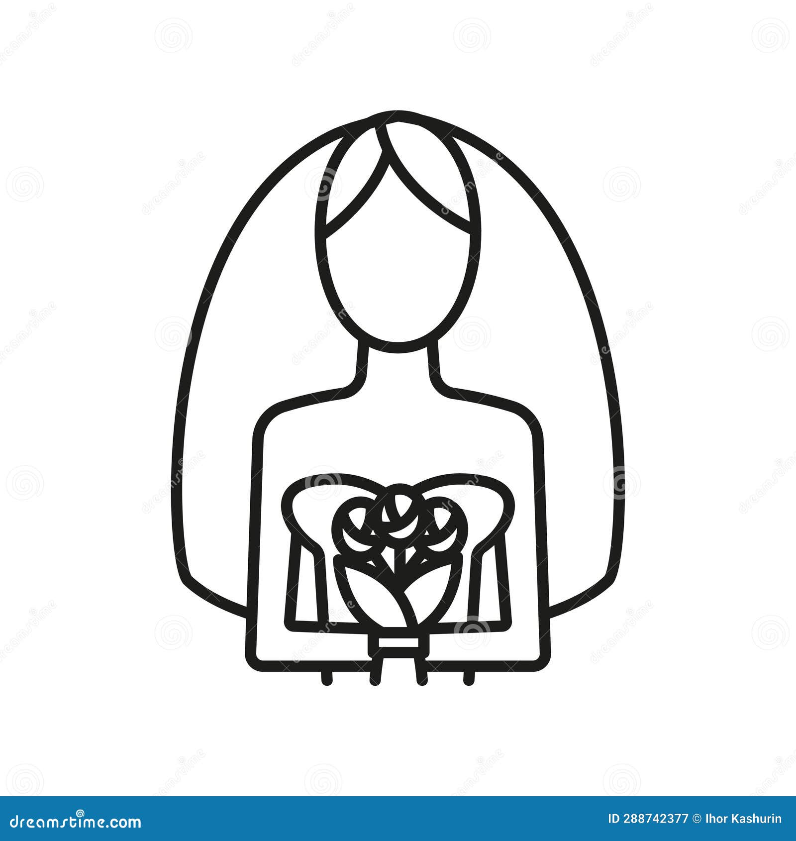 Bride Icon Vector Illustration. Bride Vector Icon. Stock Vector ...