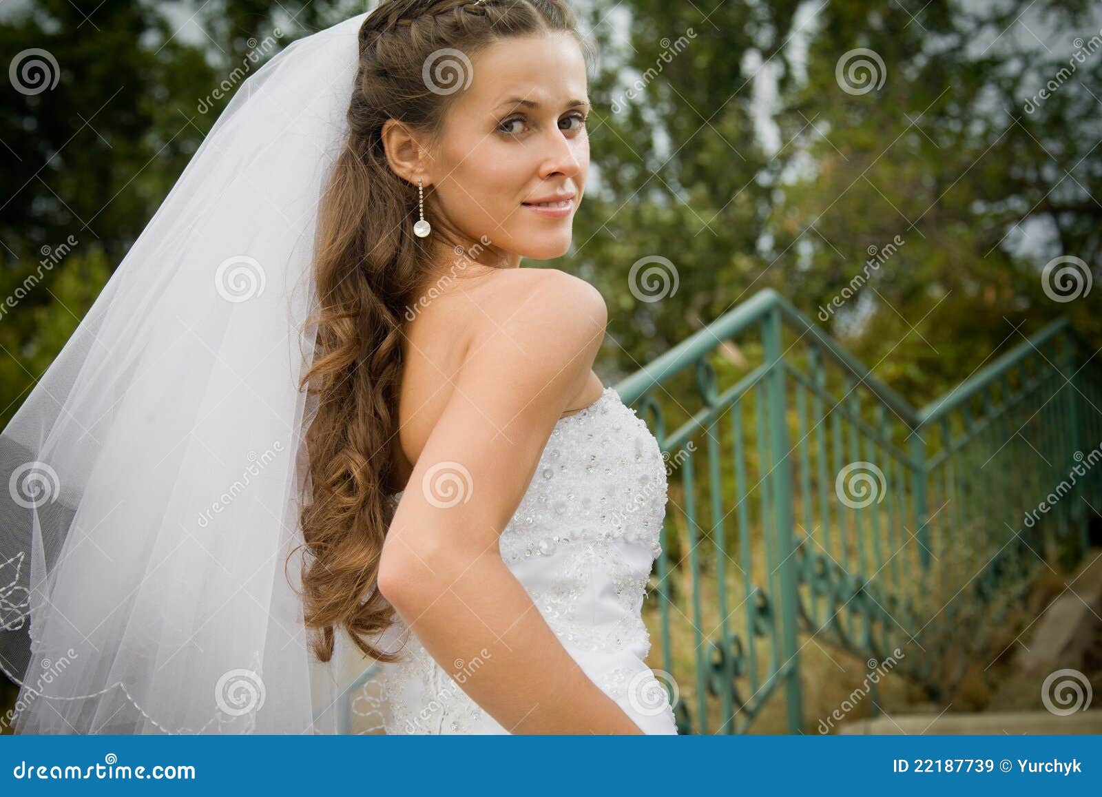 Bride portrait stock image. Image of white, young, face - 22187739