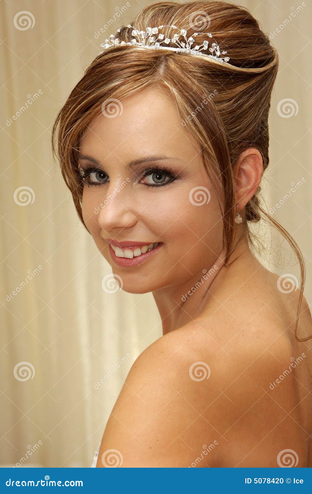 Bride Portrait stock photo. Image of stand, hair, beautiful - 5078420