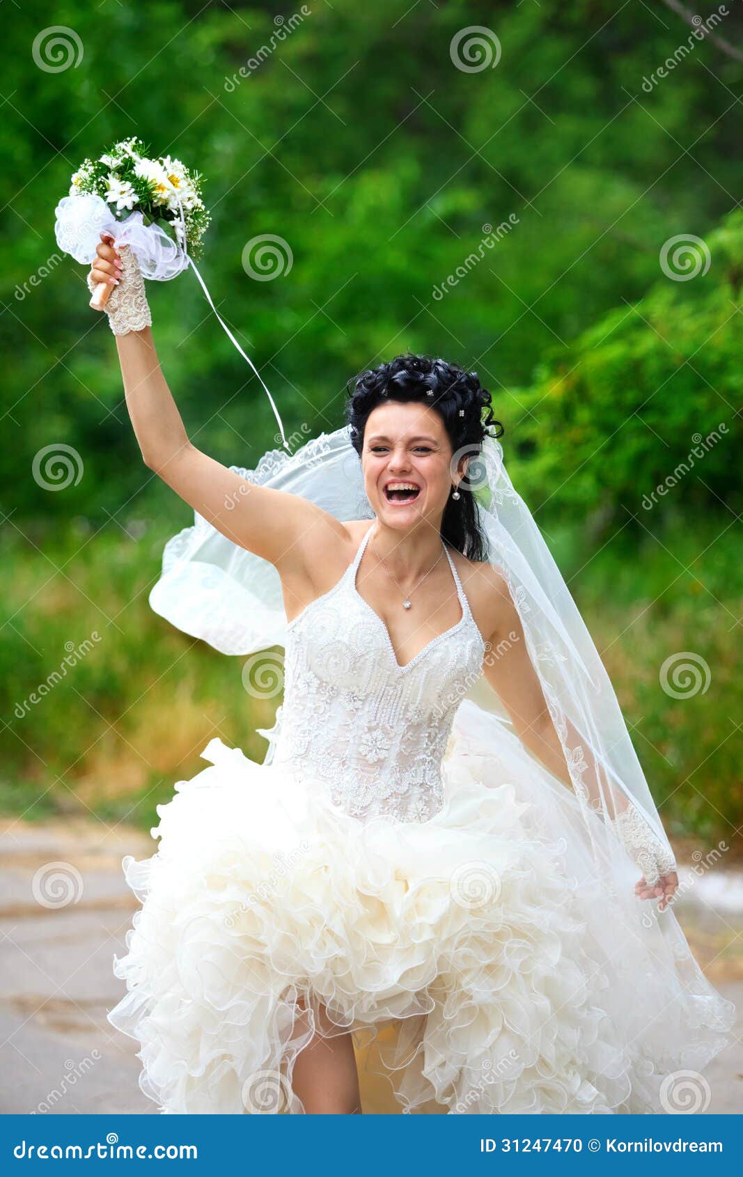 Bride stock photo. Image of dress, cute, married, happiness - 31247470