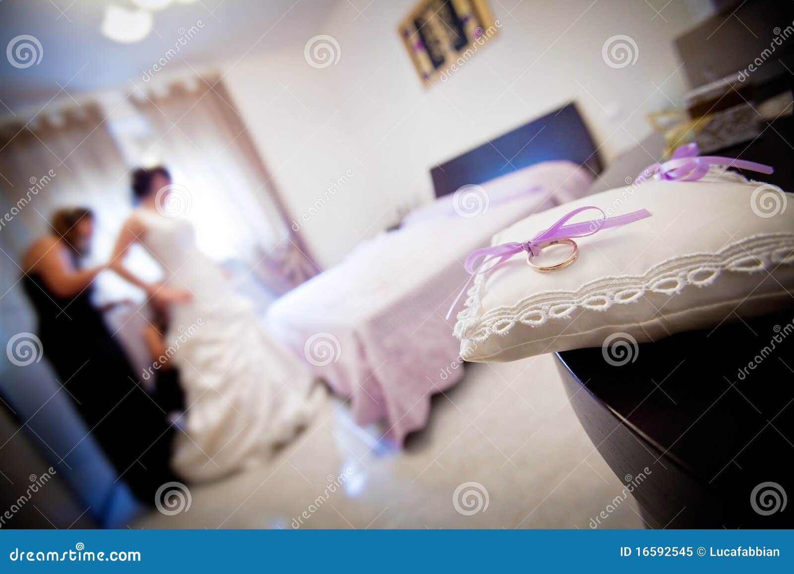 A Bride Preparing for Her Wedding Day. Stock Image - Image of culture ...