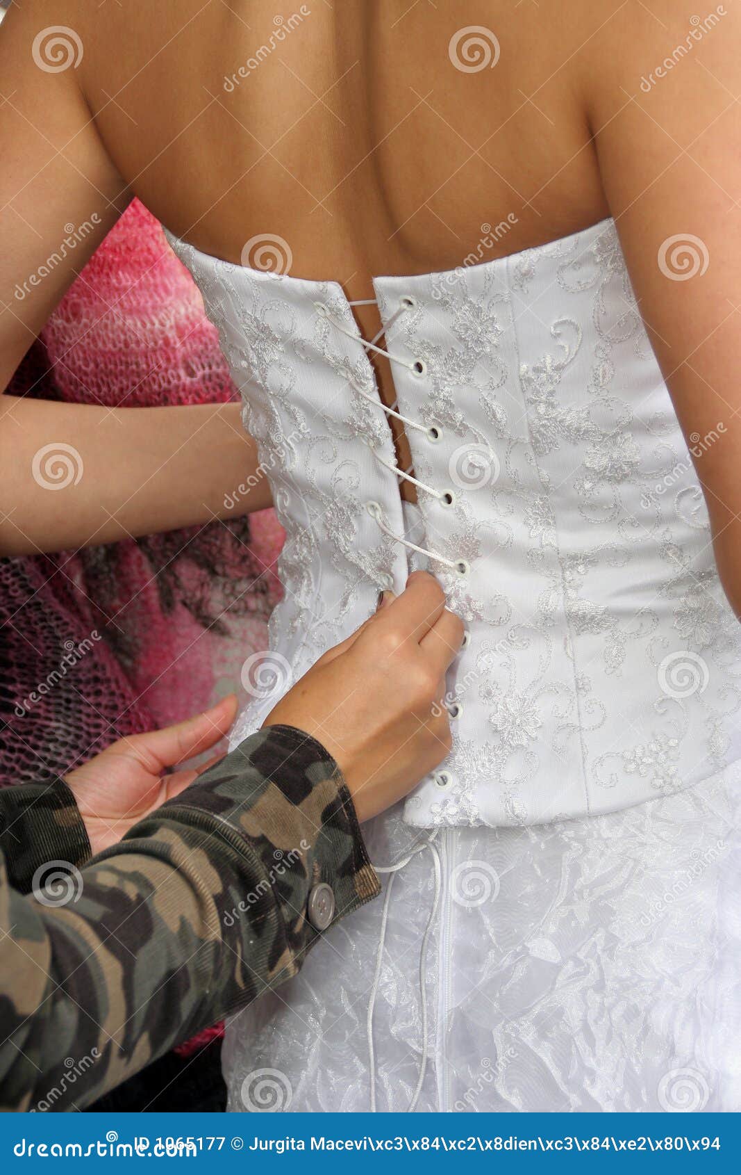 Bride s back stock image. Image of festal, garment, white - 1065177