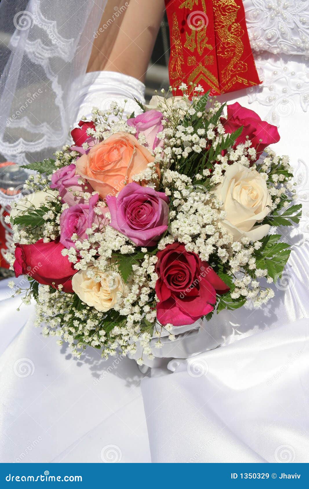Bride s Bouquet of flowers stock image. Image of beautiful - 1350329