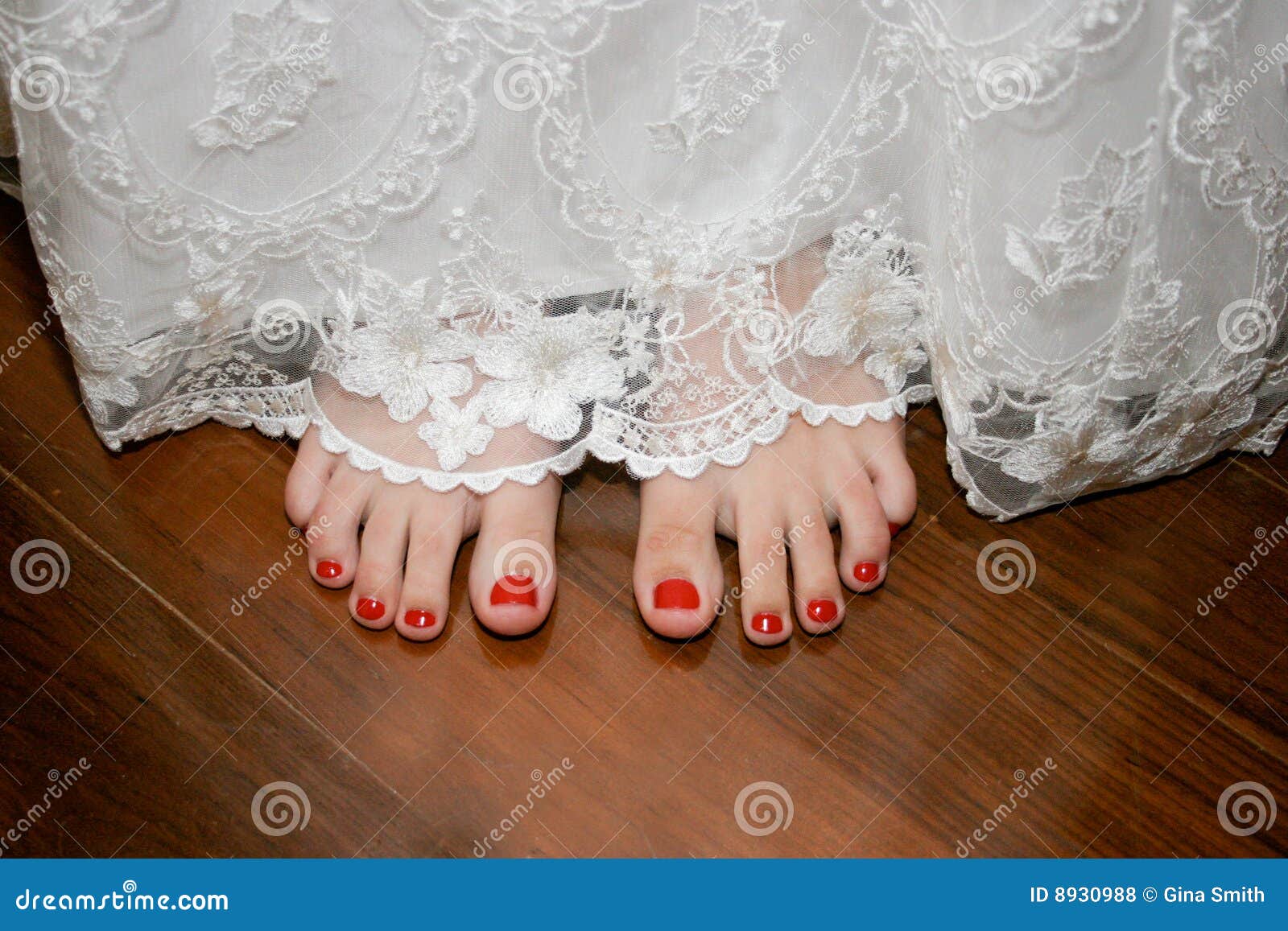 Bride s feet stock photo. Image of natural, marriage, attractive - 8930988