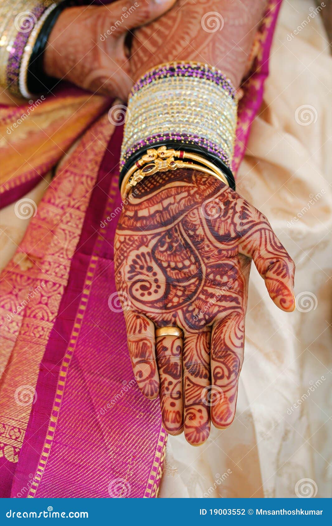 Bride S Hand with Henna and Bangles Stock Photo - Image of fashion ...
