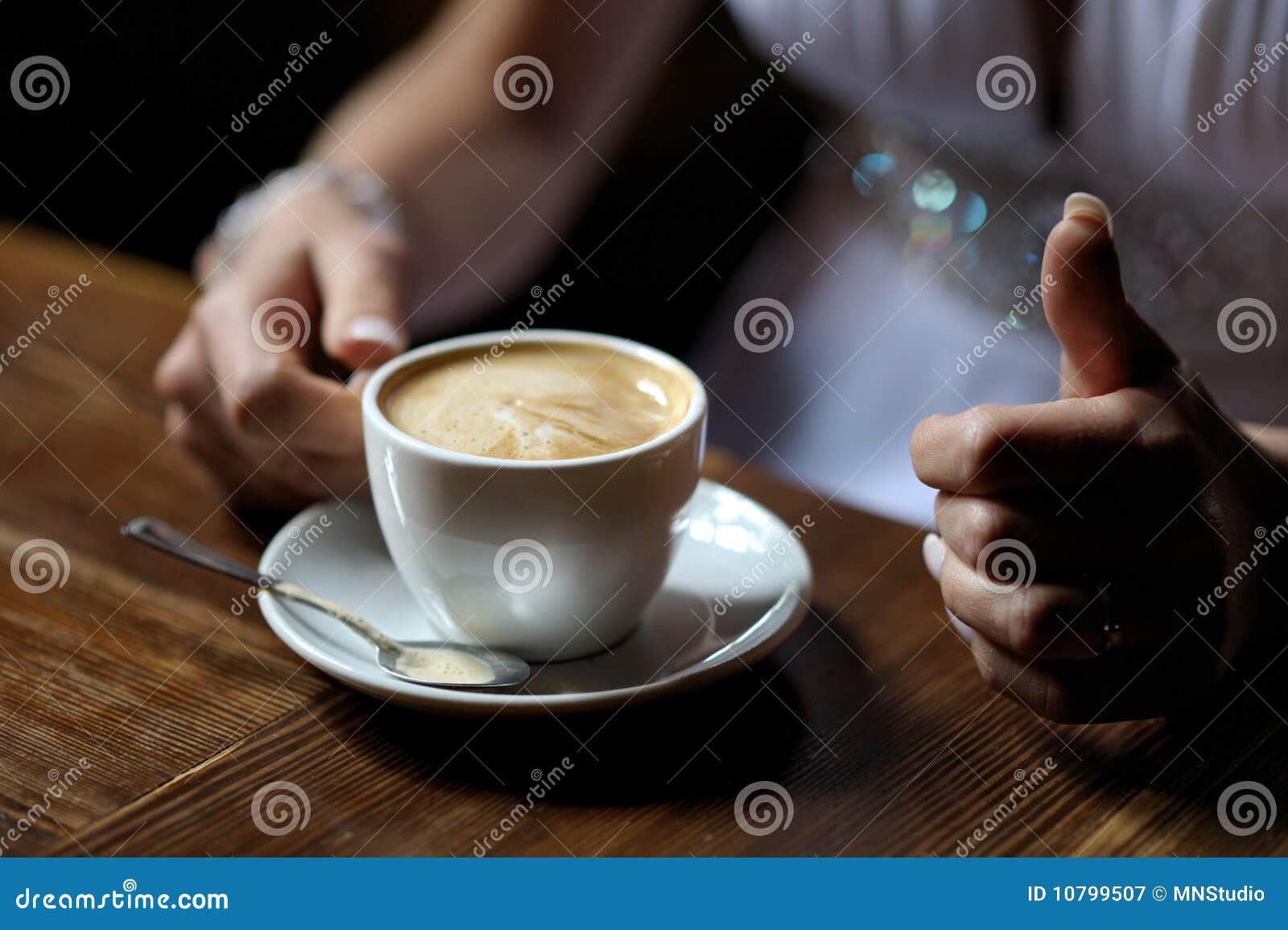 Bride S Hands Holding Cup of Coffe Stock Image - Image of beautiful ...