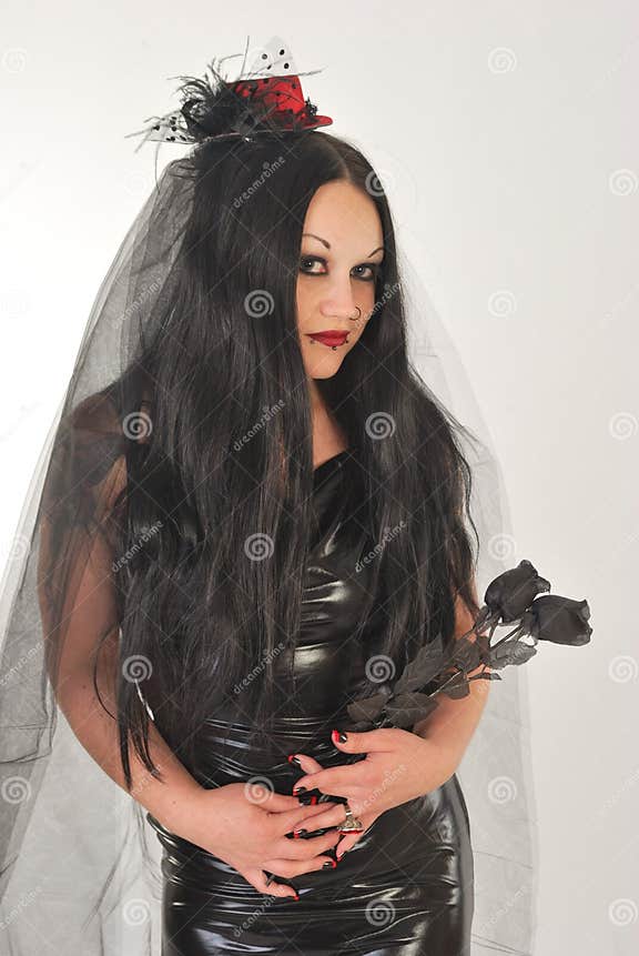 Bride of satan stock image. Image of gothic, bride, satan - 21785607