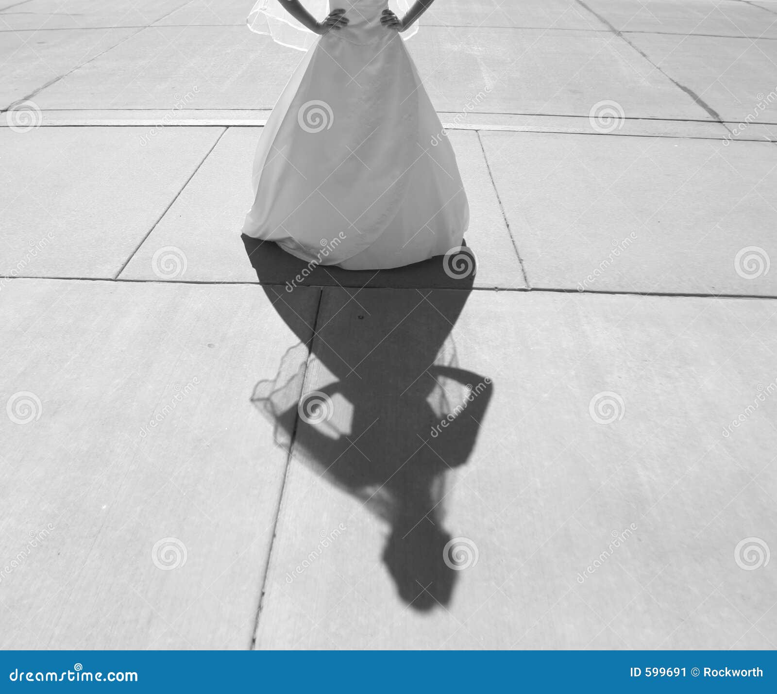 Bride and shadow stock image. Image of people, abstract - 599691
