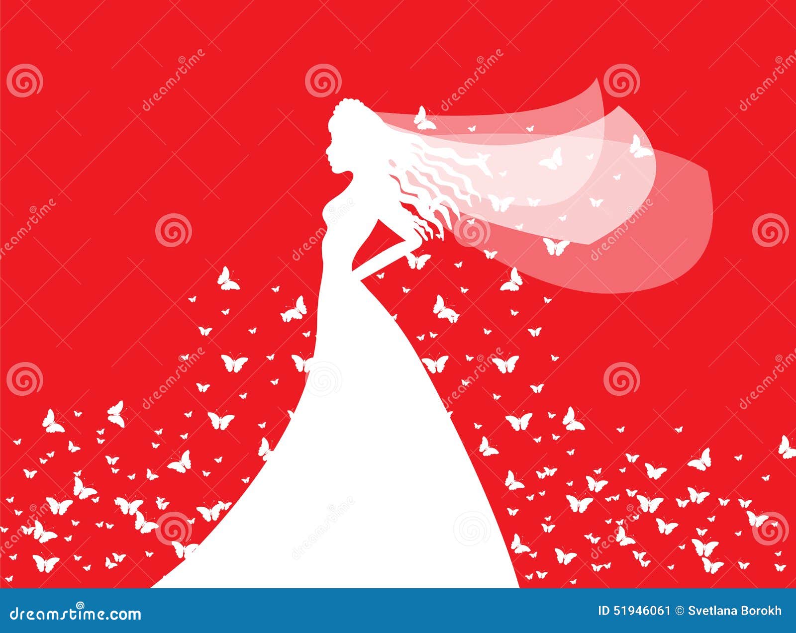 Bride Stock Vector Illustration Of Honeymoon Dress 51946061