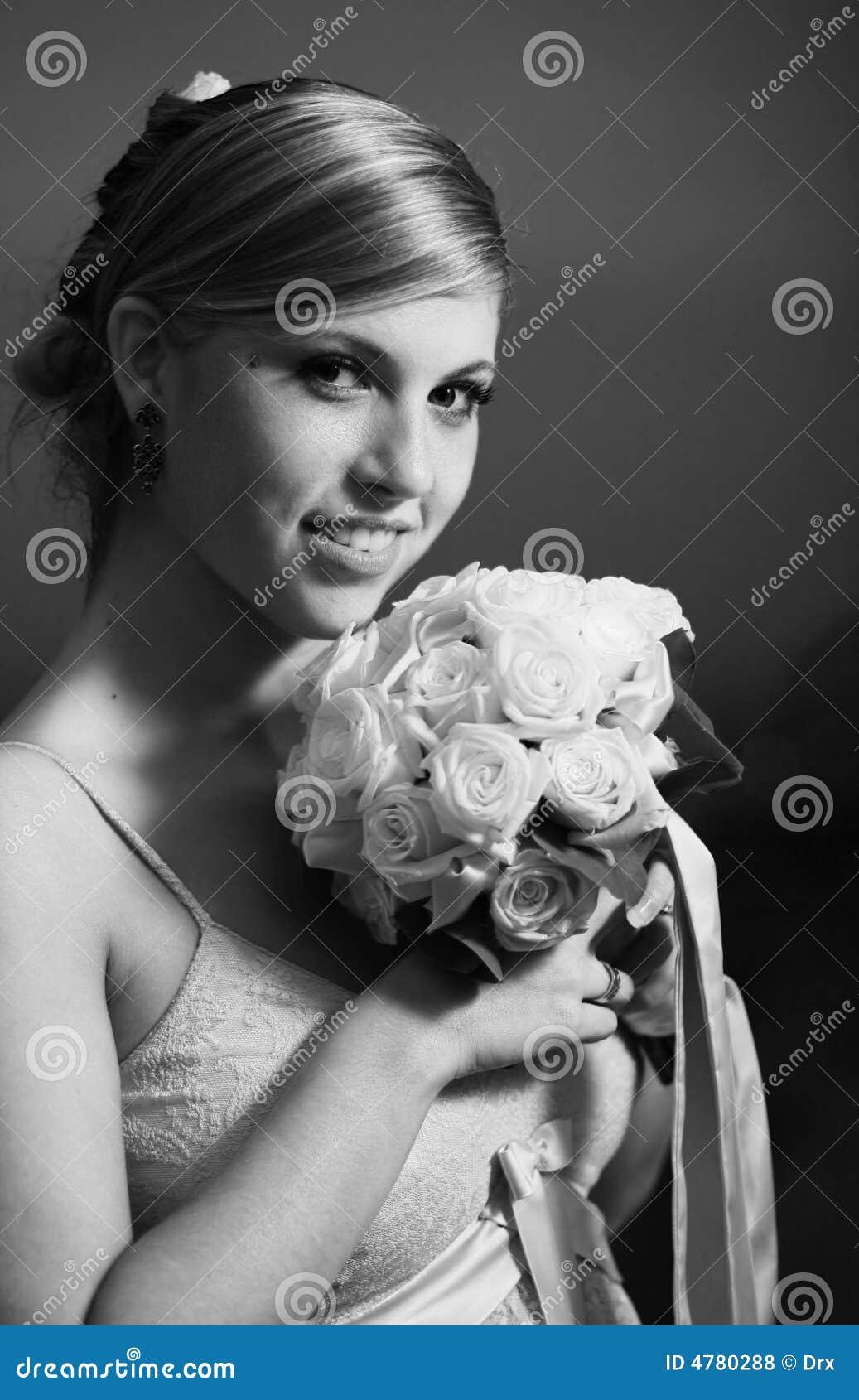 Bride smile portrait stock photo. Image of eyes, ready - 4780288