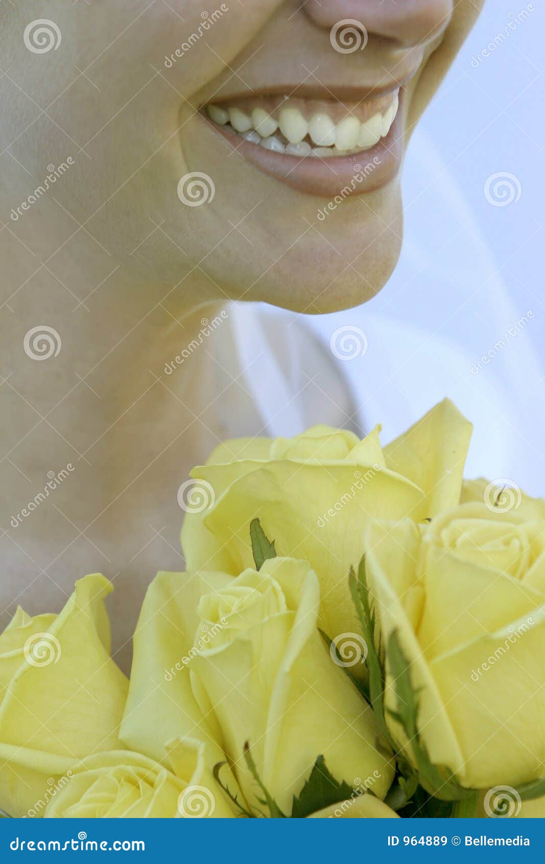 Bride smiles stock image. Image of love, bliss, monogamy - 964889
