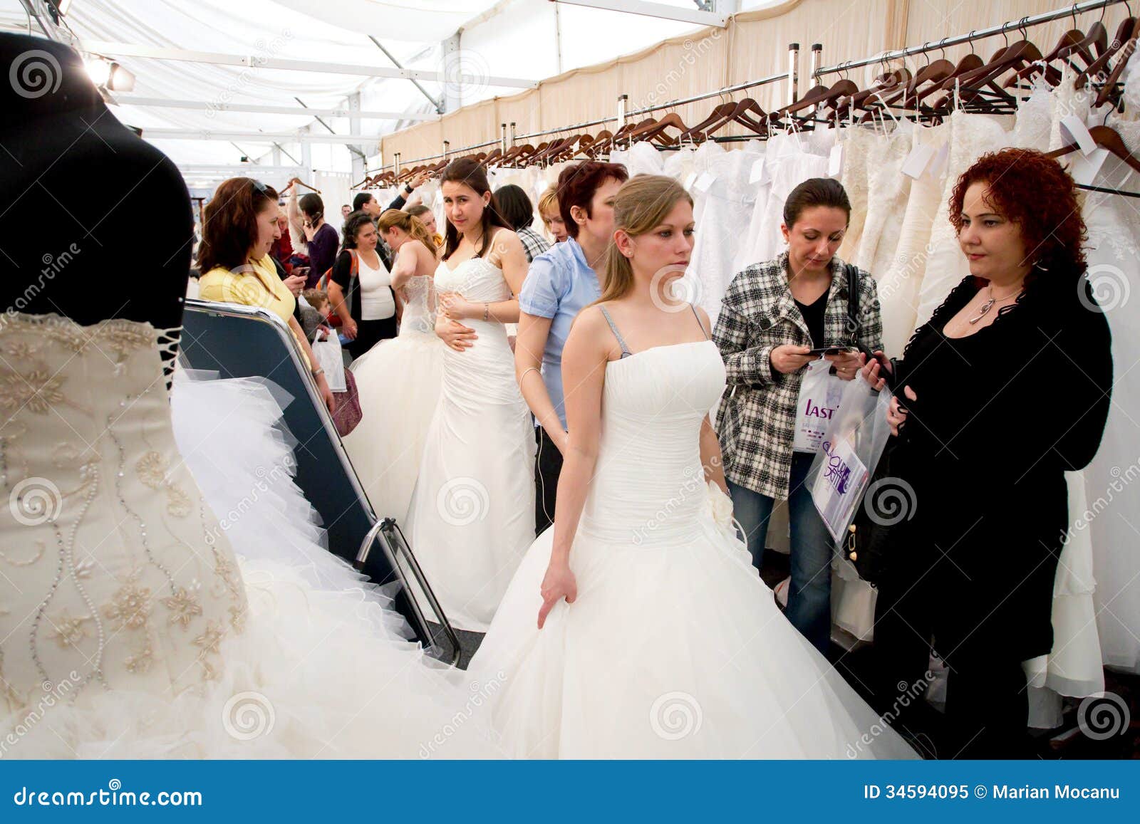 Bride editorial image. Image of dress, testing, choth - 34594095