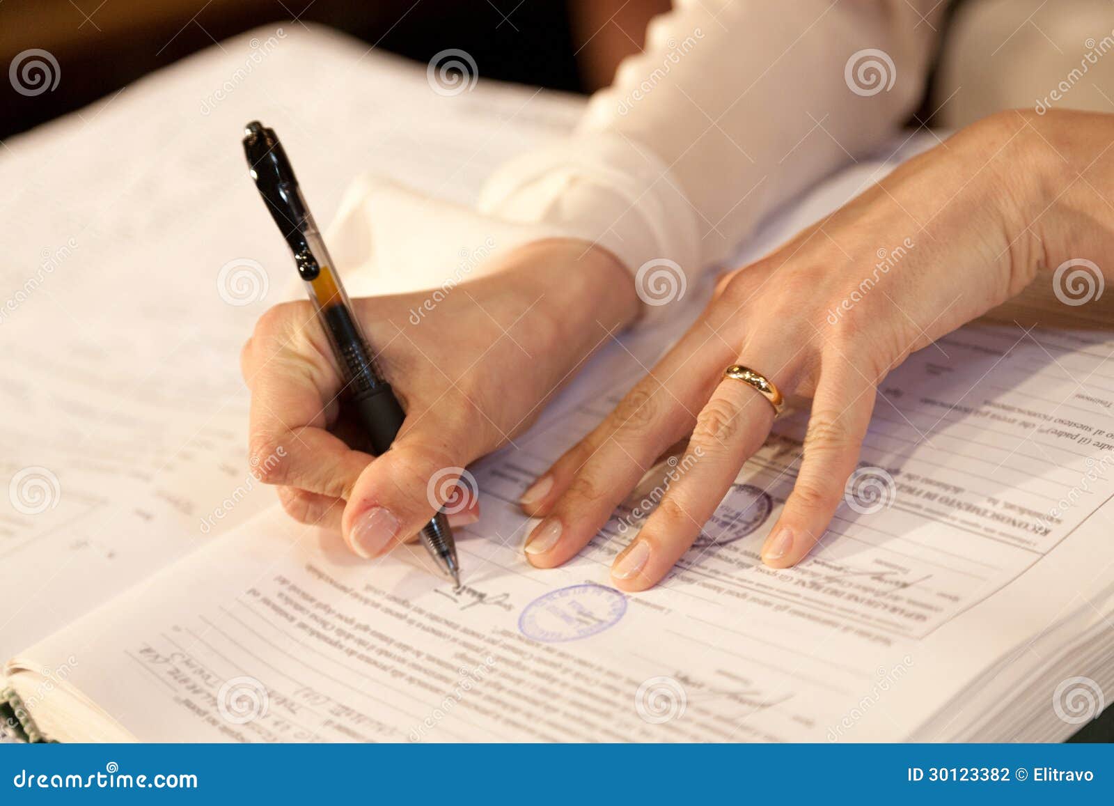 Wedding signature stock photo. Image of engagement, individual - 30123382