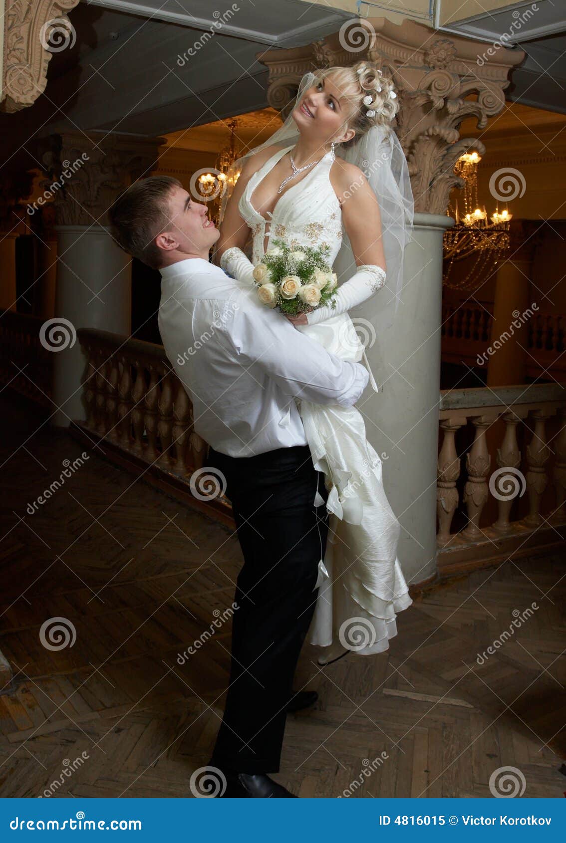 Bridegroom and Bride Dancing Stock Image - Image of marriage ...