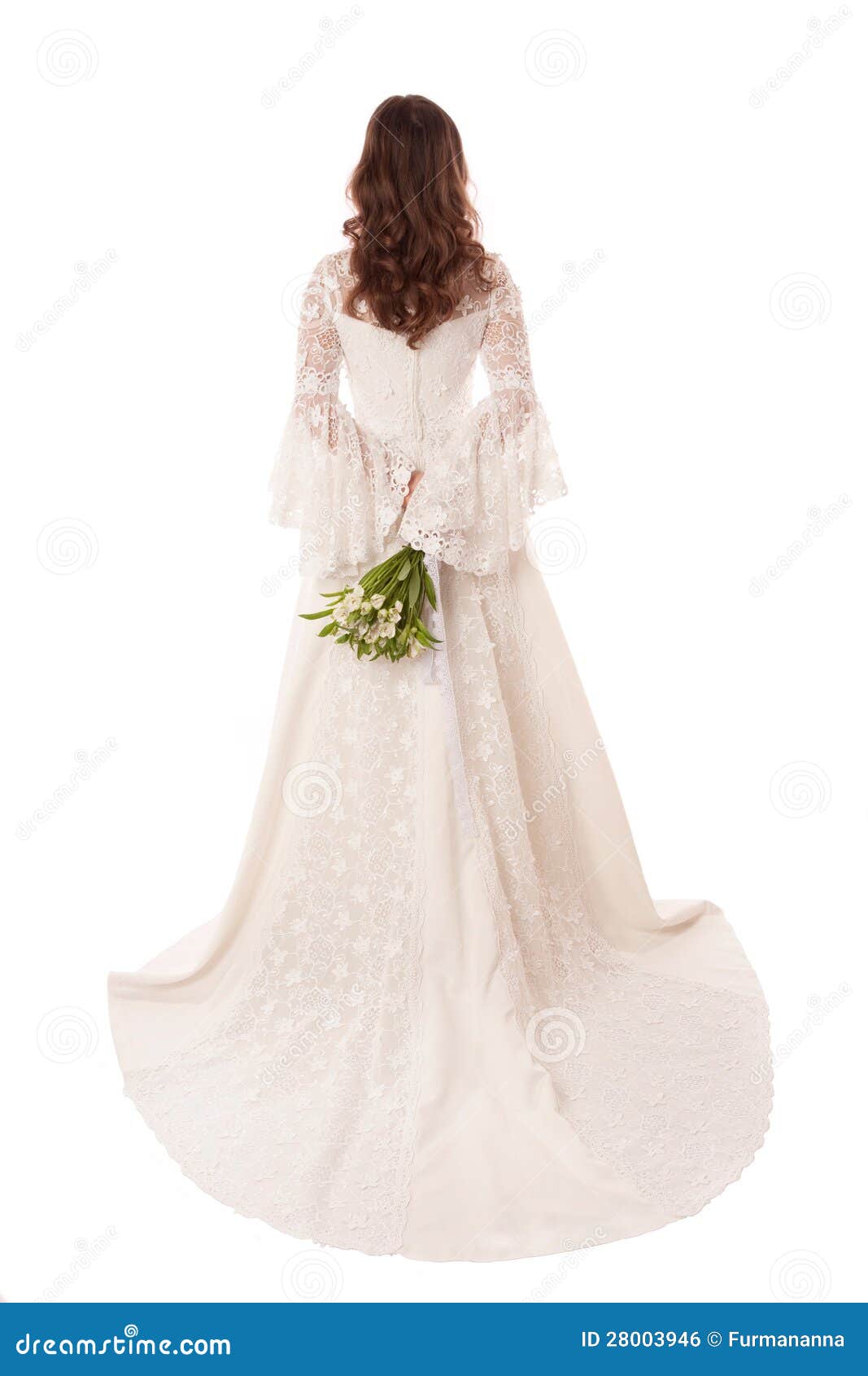 Brides back stock photo. Image of evening, bride, shoot - 28003946