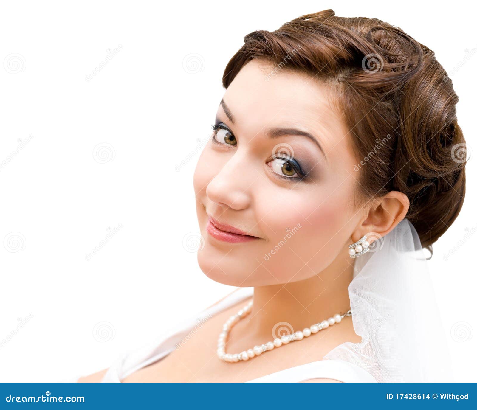 Brides face, closeup stock photo. Image of girl, complicated - 17428614
